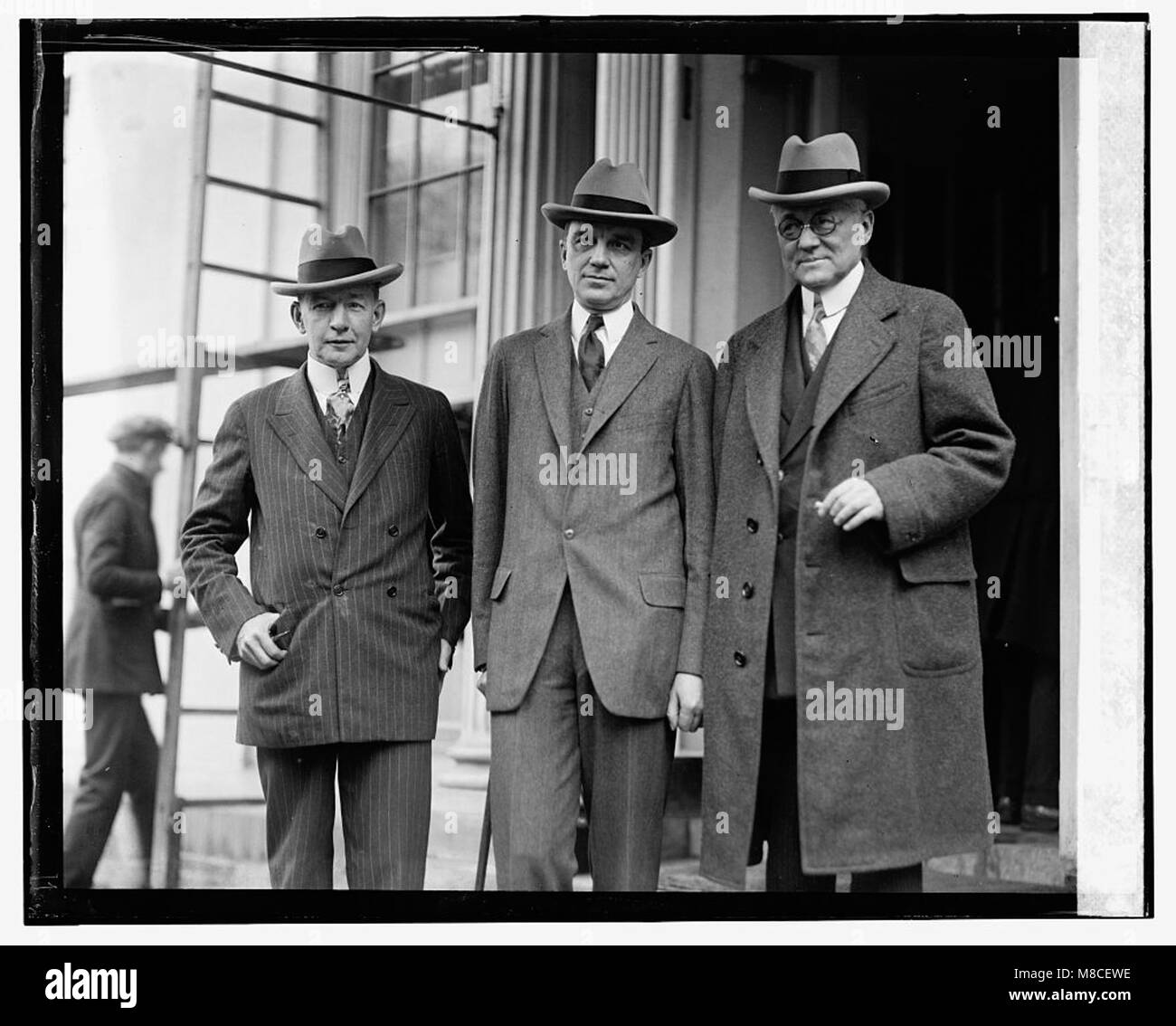 A portrait of O.D. Dawes, H.M. Young, and H.M. Robinson taken on April ...