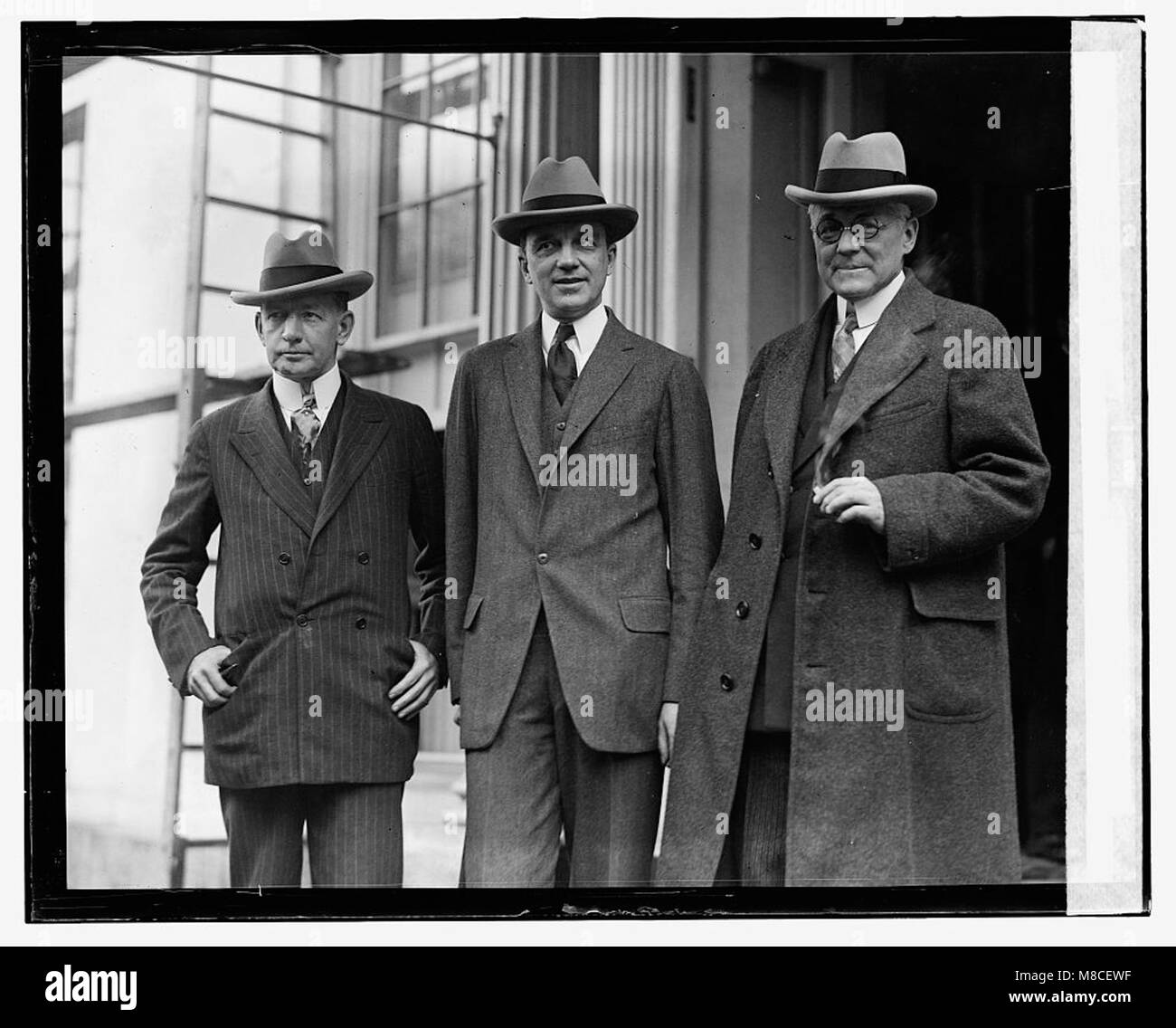 Photograph from April 30, 1924, showing individuals O.D. Dawes, H.M ...