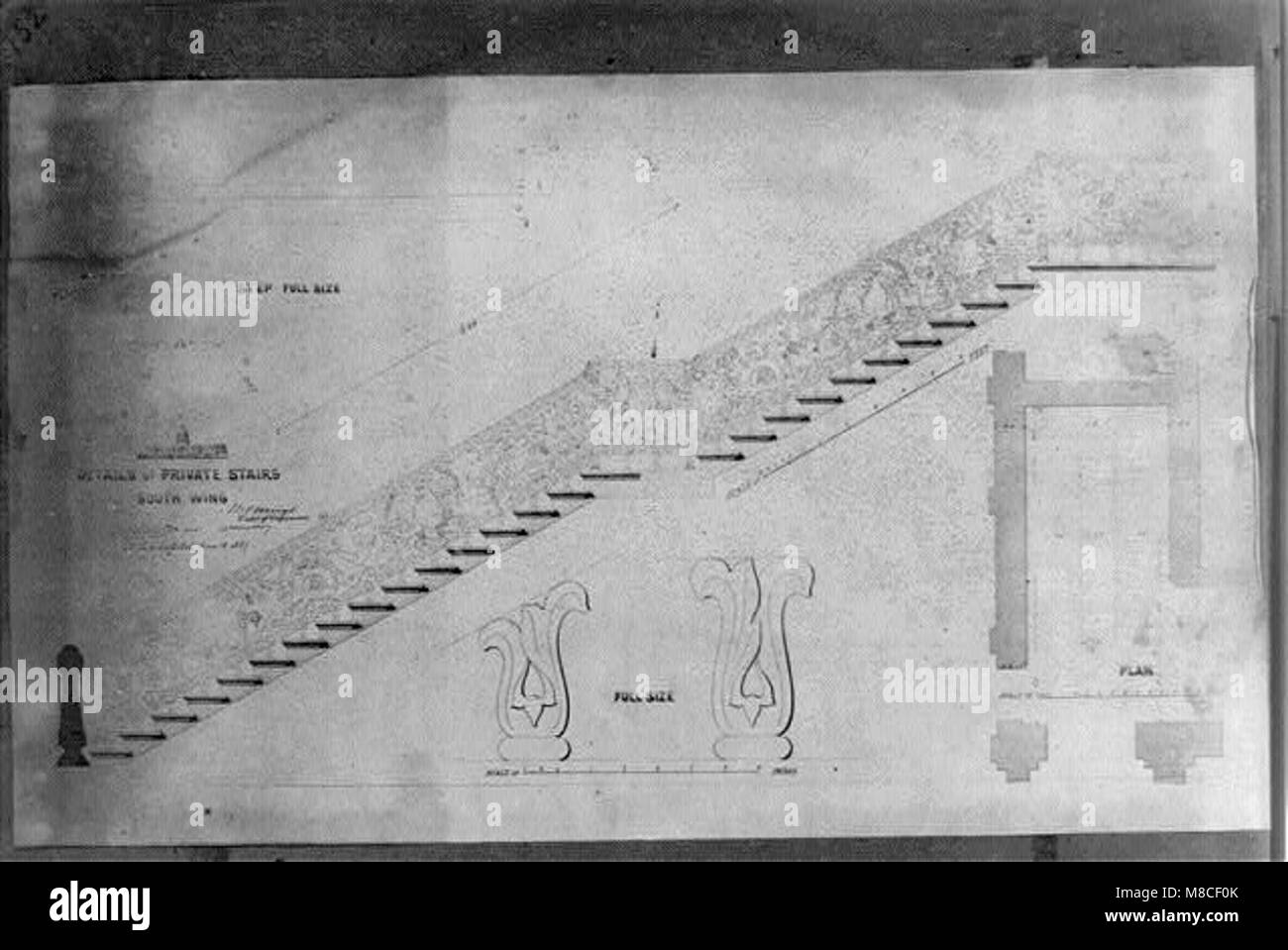 This photograph shows the detailed design of private stairs in the ...