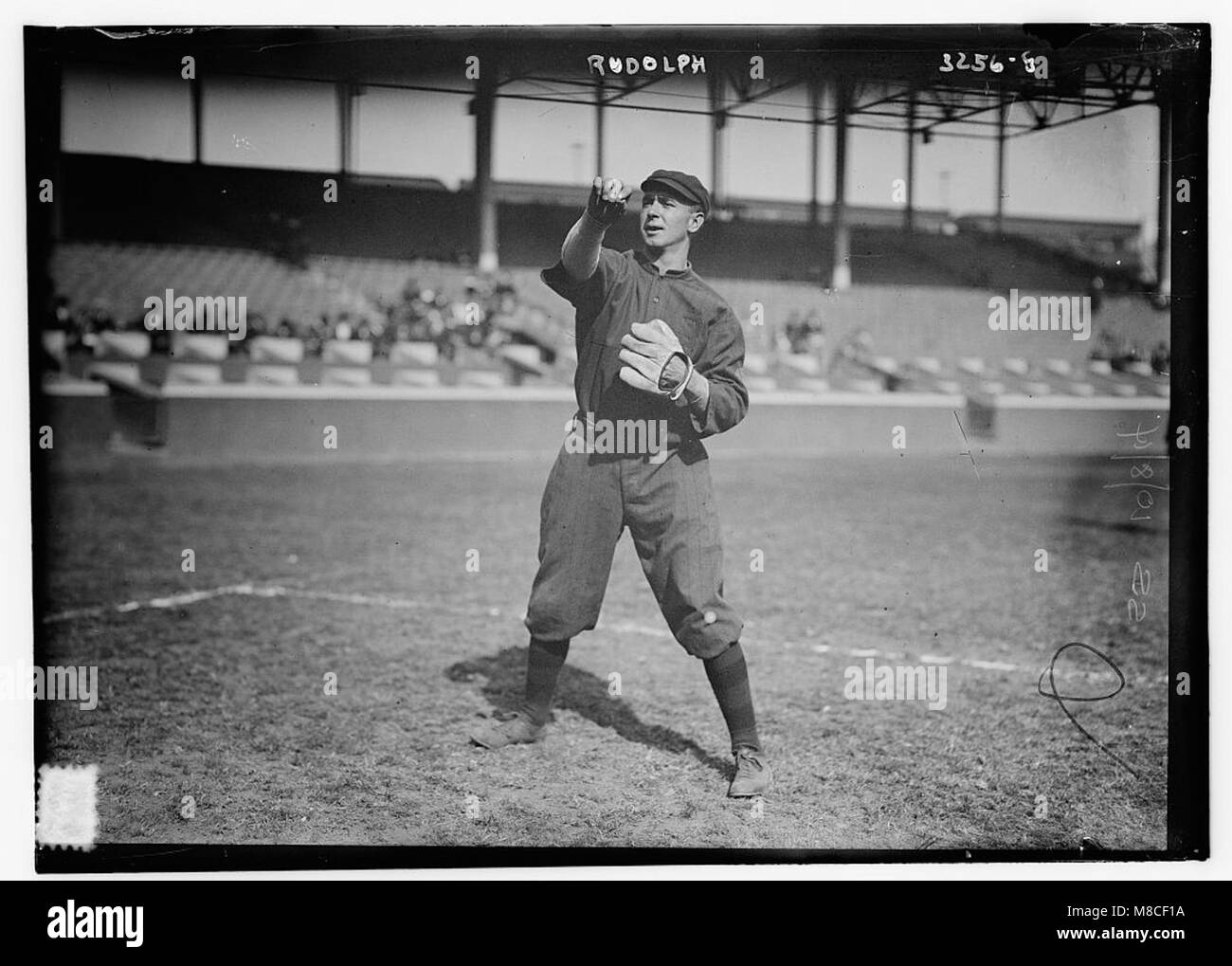 A portrait of Dick Rudolph, a professional baseball player from the ...
