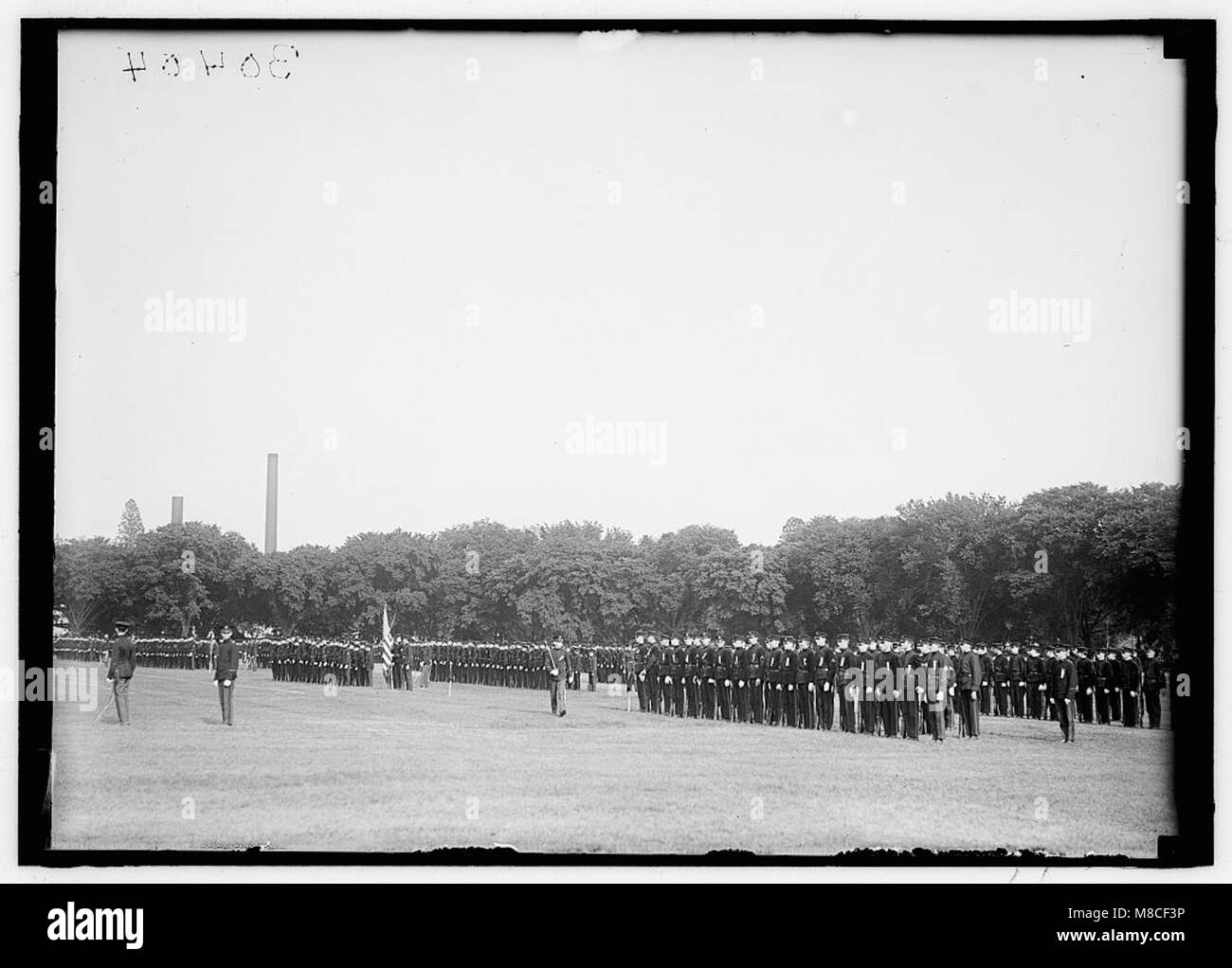 A photograph showing high school cadets gathered on the Ellipse in ...