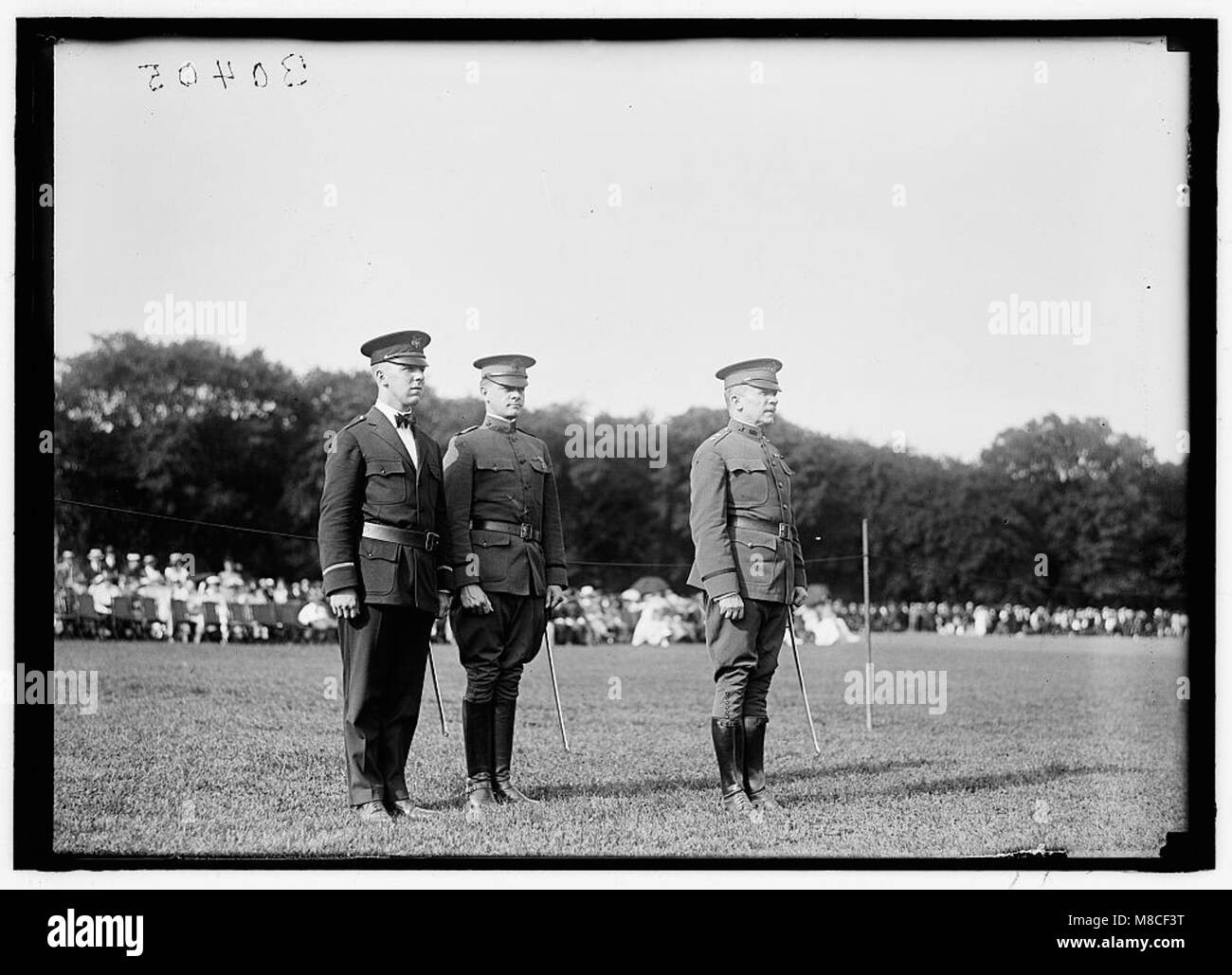 A photograph showing high school cadets from district public schools on ...