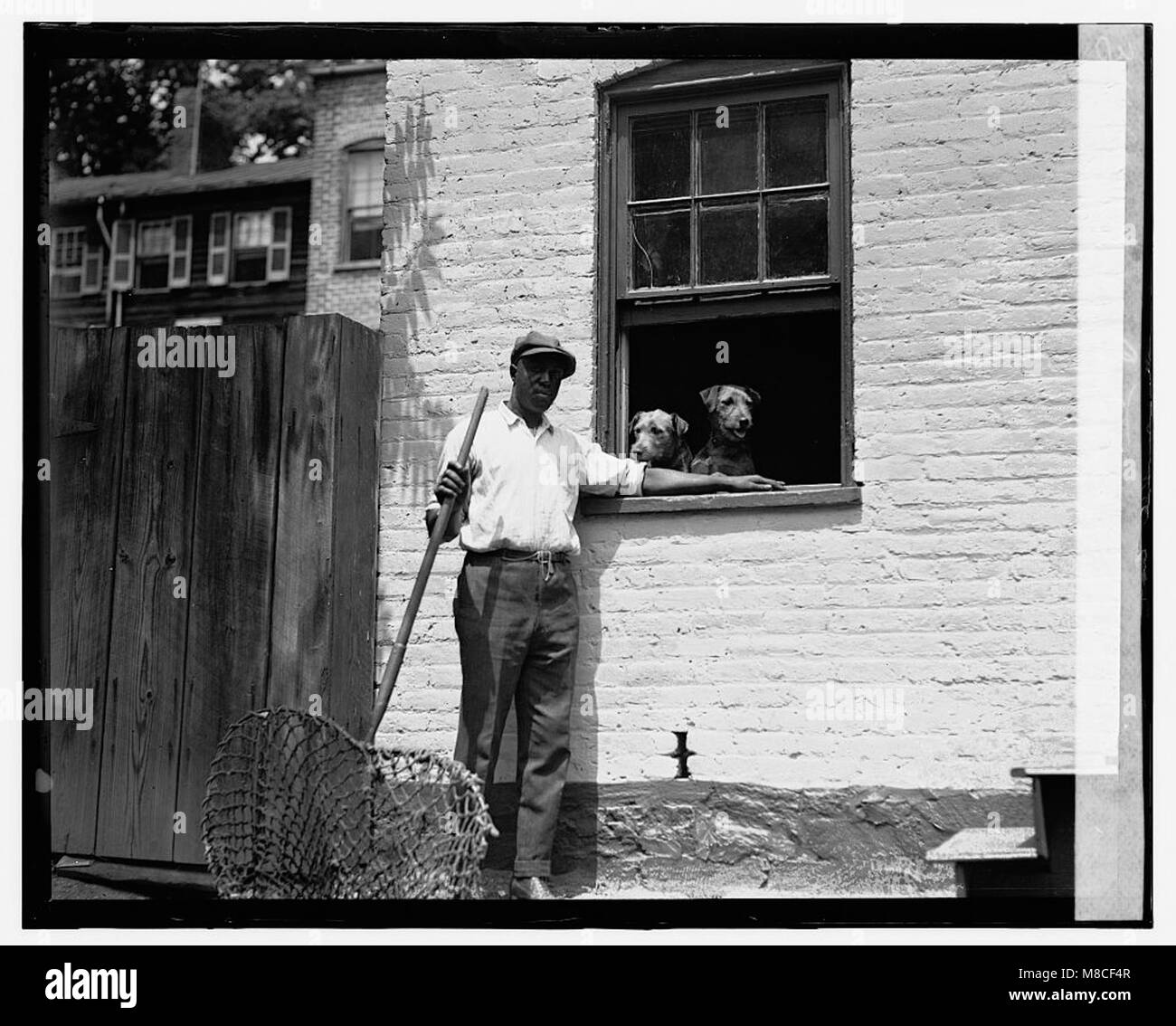 A photograph of a dog catcher, capturing a moment of the individual ...