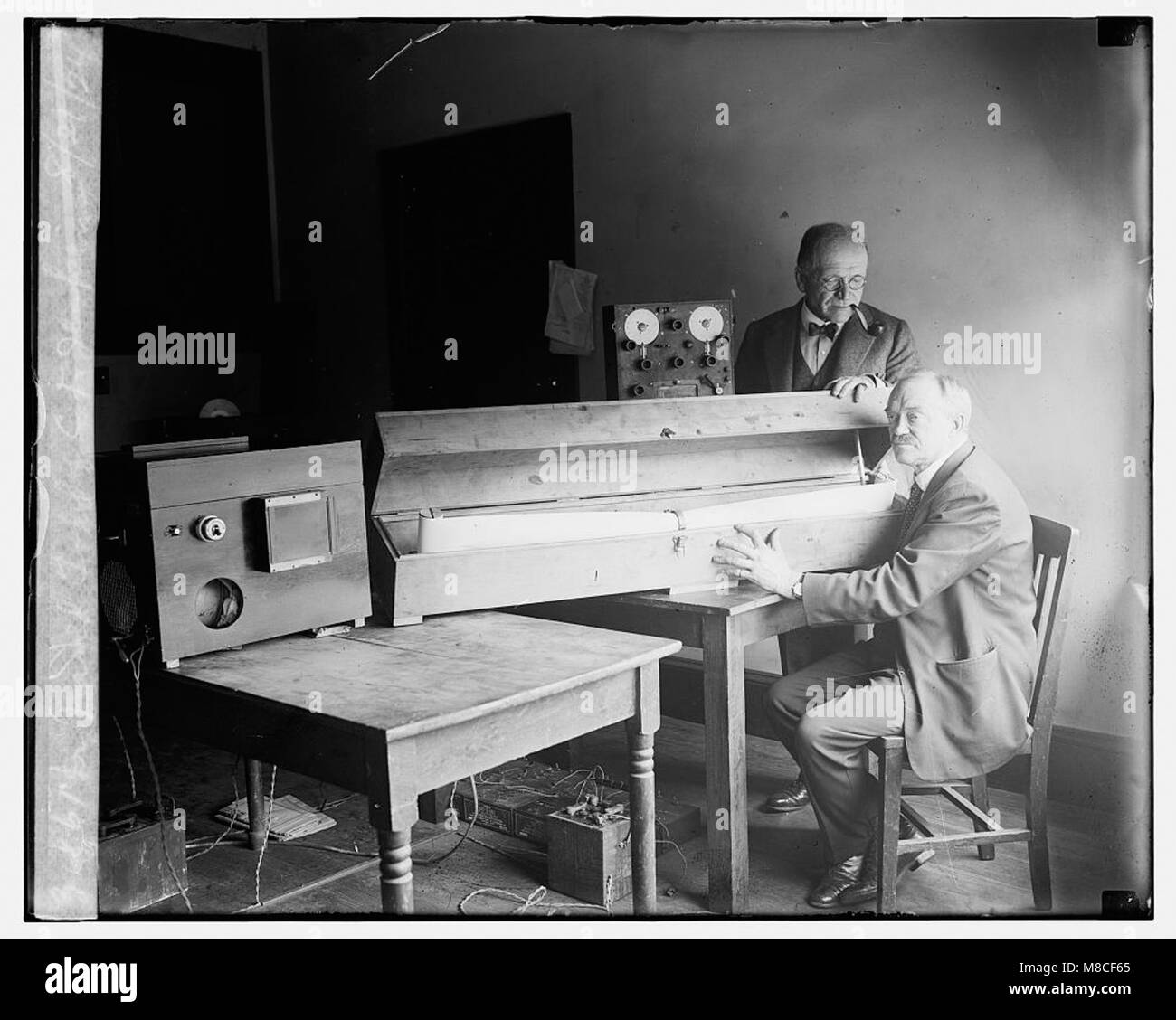 A photograph of Dr. David Todd and C.F. Jenkins, taken on August 21 ...