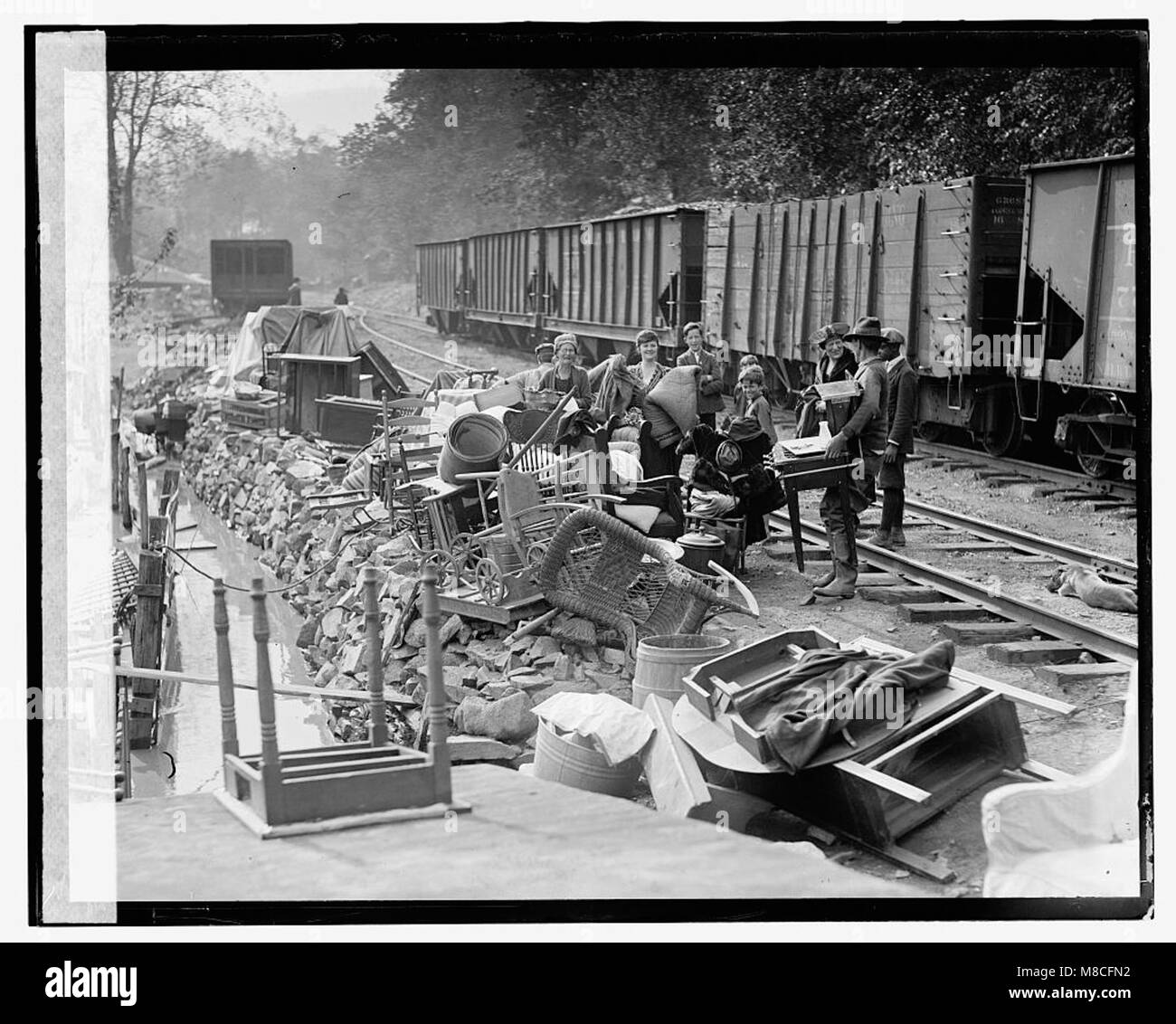 A flood event, showcasing the devastating impact of rising waters on ...