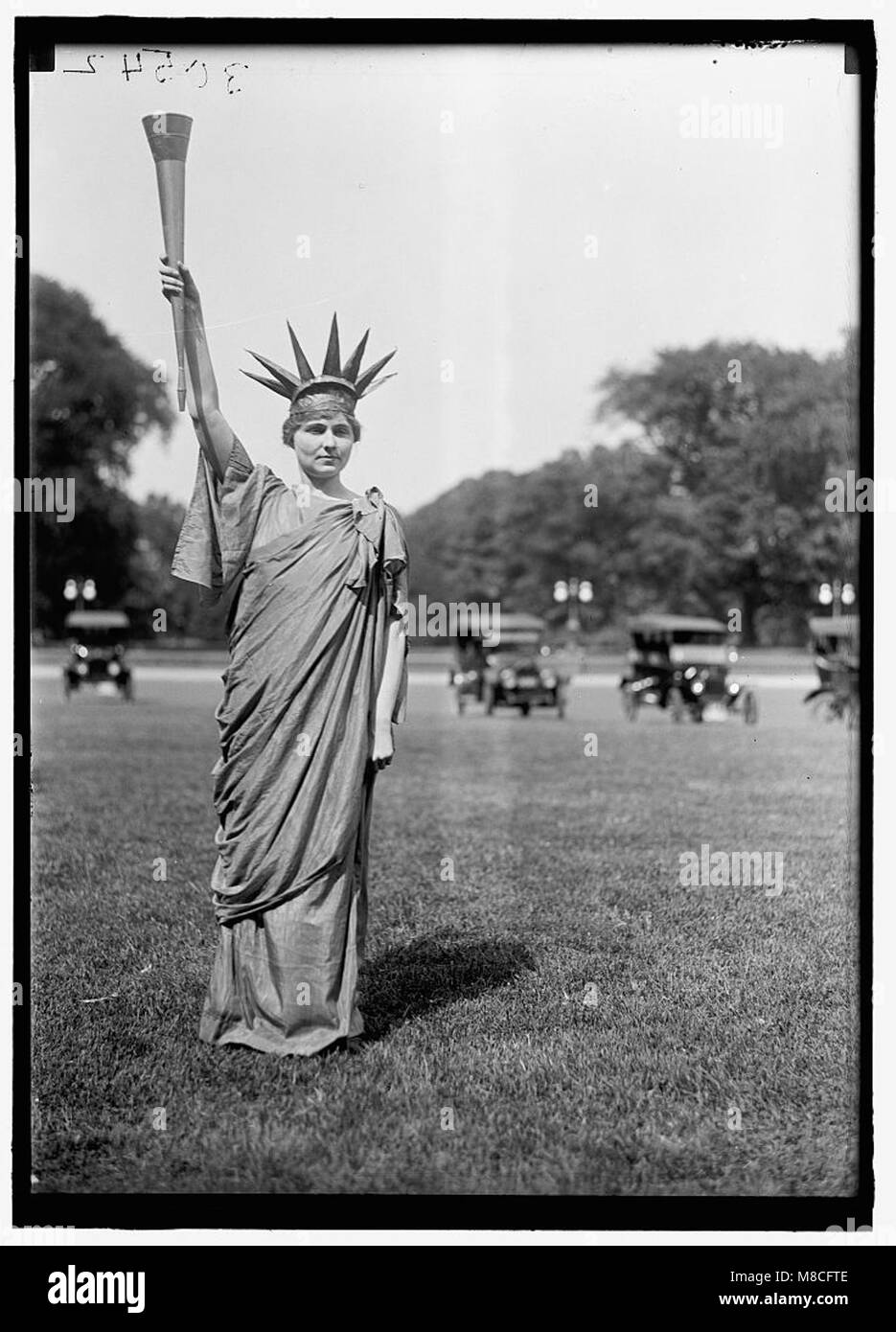A tableau presented on the Fourth of July features symbolic ...