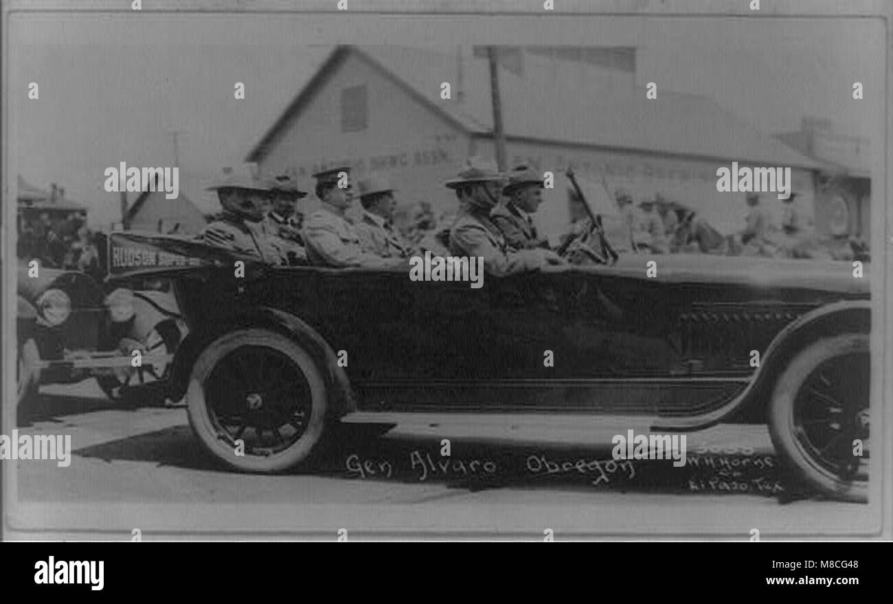 General Álvaro Obregón, depicted in a formal military portrait. The ...