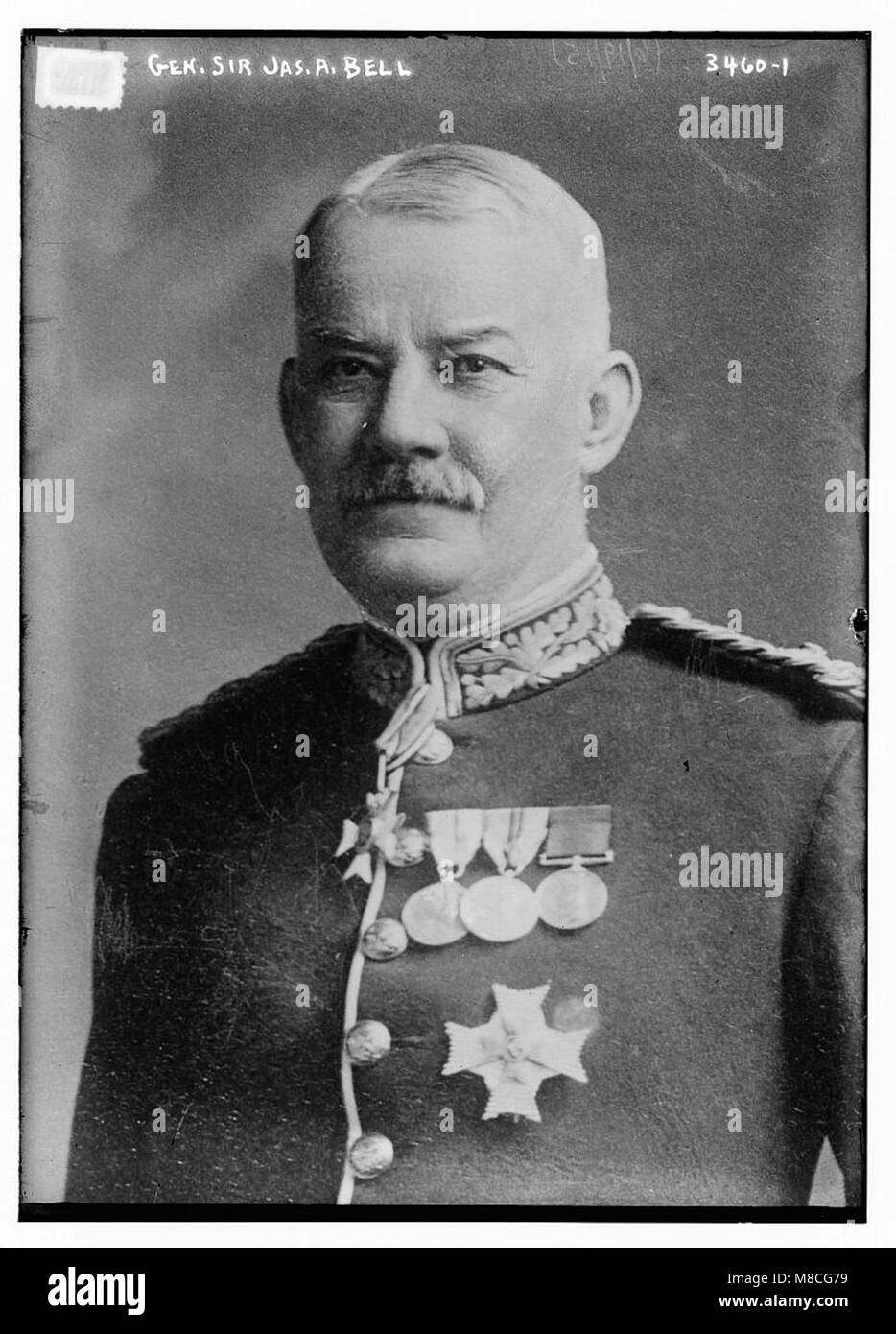 A portrait of General Sir James A. Bell, a prominent military figure ...