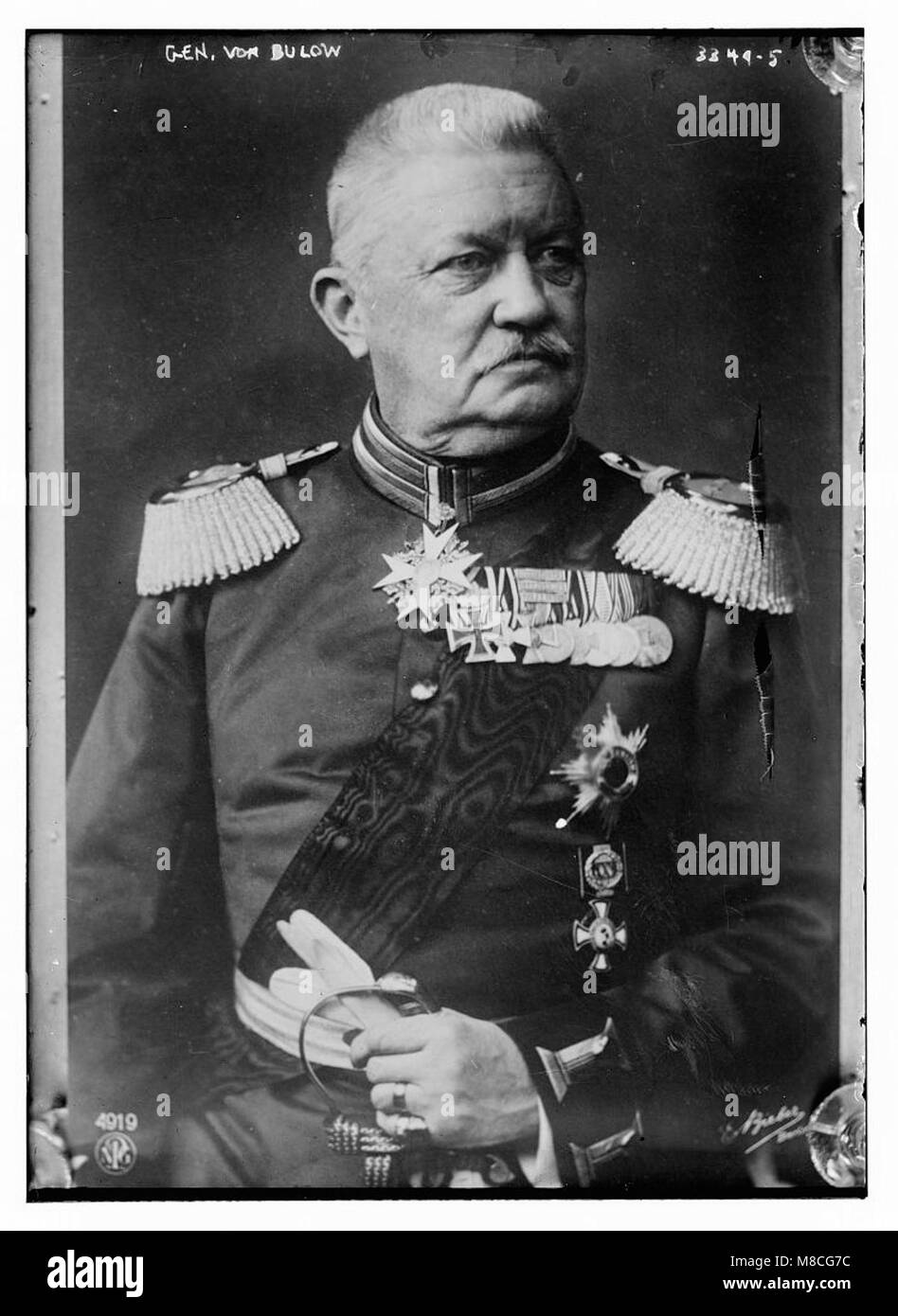 General von Bülow, a prominent military leader, is depicted in this ...