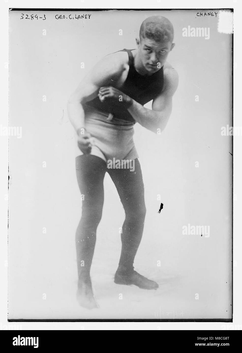 A portrait of George Henry Chaney, an American professional boxer ...
