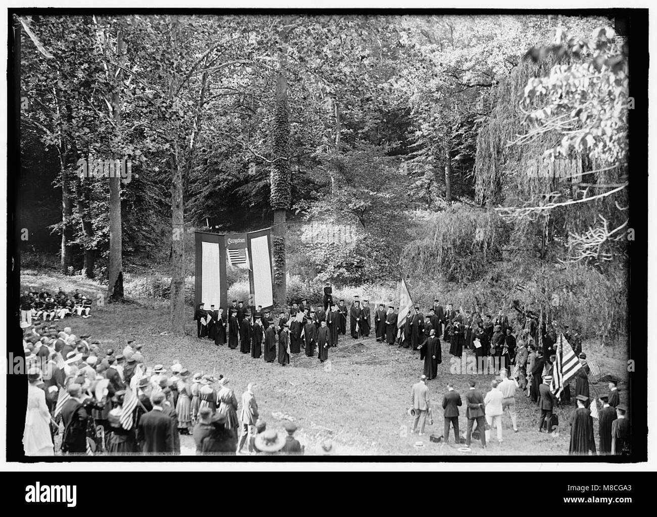Historical tree planting Black and White Stock Photos & Images - Alamy