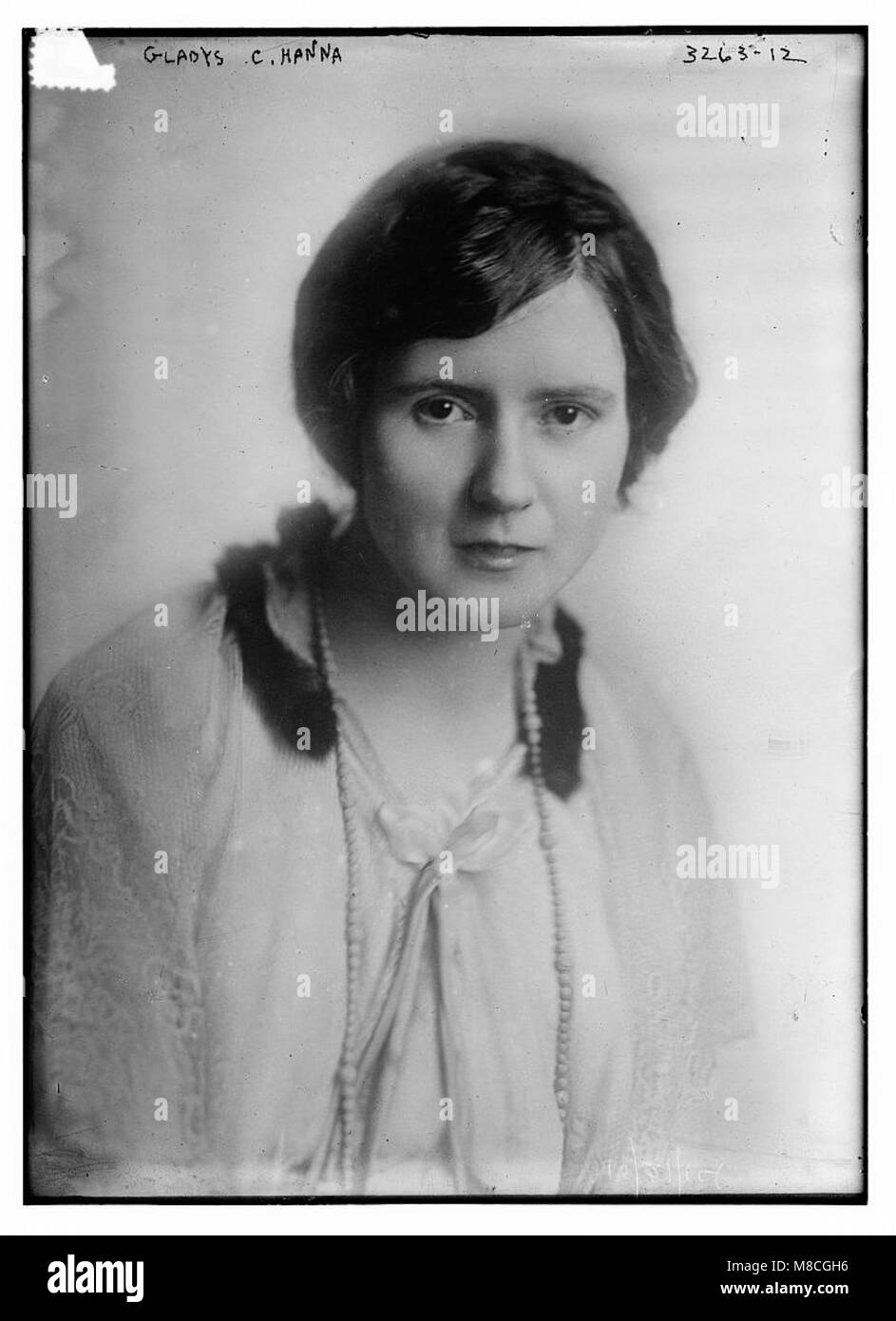 Portrait of Gladys C. Hanna, a notable individual. The photograph ...