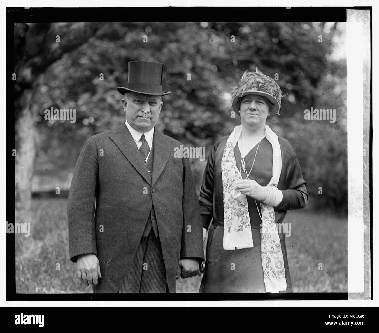 A photograph of Governor Charles A. Templeton and his wife, captured on ...