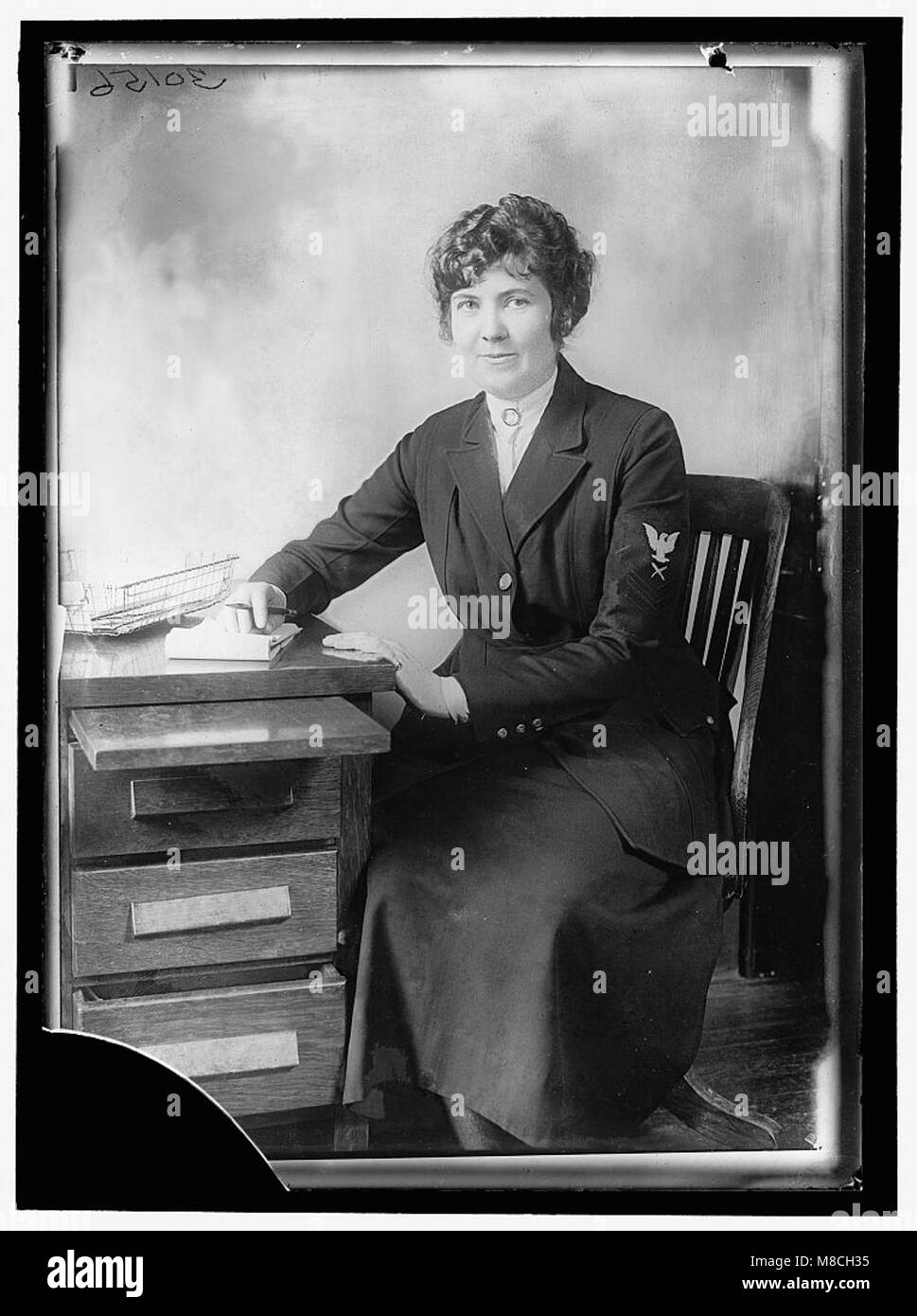 A photograph of Miss Helen Happer, a member of the Yeoman (F) unit ...