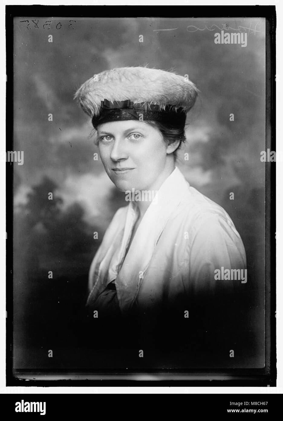 A portrait of Mrs. Bessie Hassis, a suffragette who played a key role ...