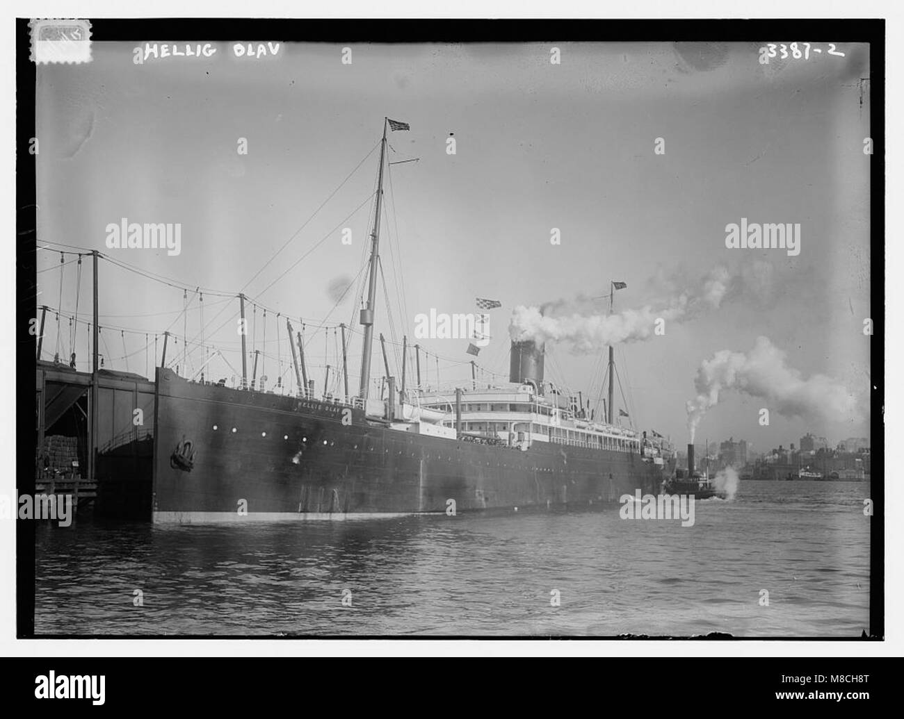 The Hellig Olav, a Scandinavian passenger steamship, known for ...