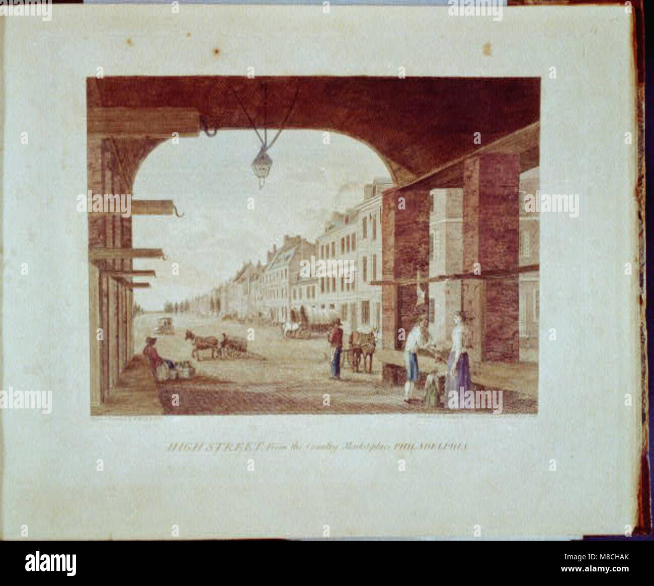 A photograph depicting High Street in Philadelphia, taken from the ...