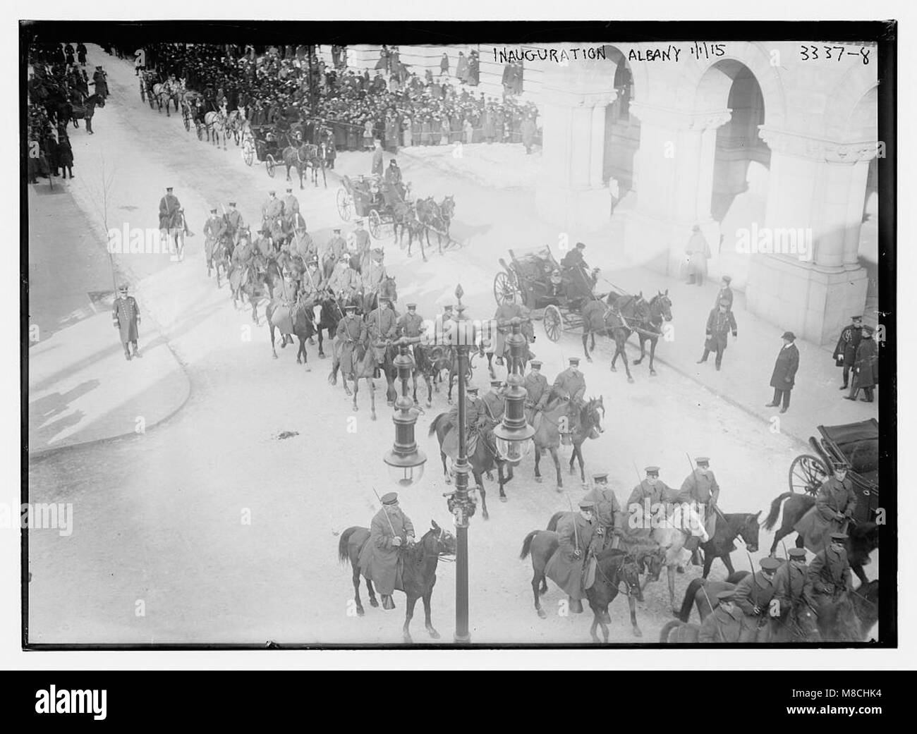 The inauguration in Albany on January 1, 1915, marks a significant ...