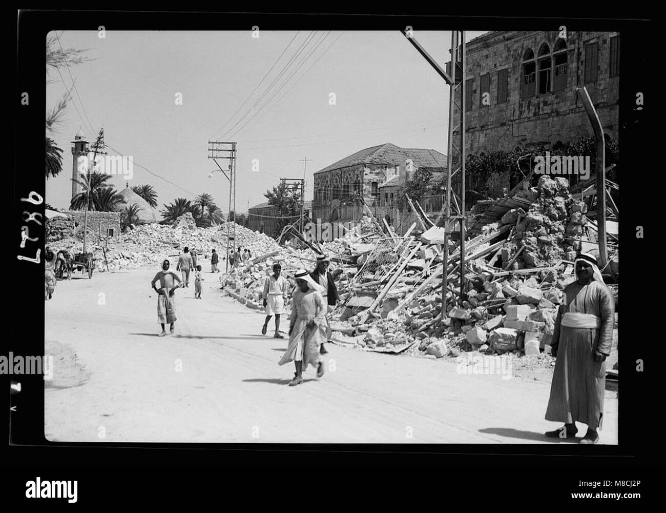 A photograph from September 3, 1938, showing the aftermath of ...