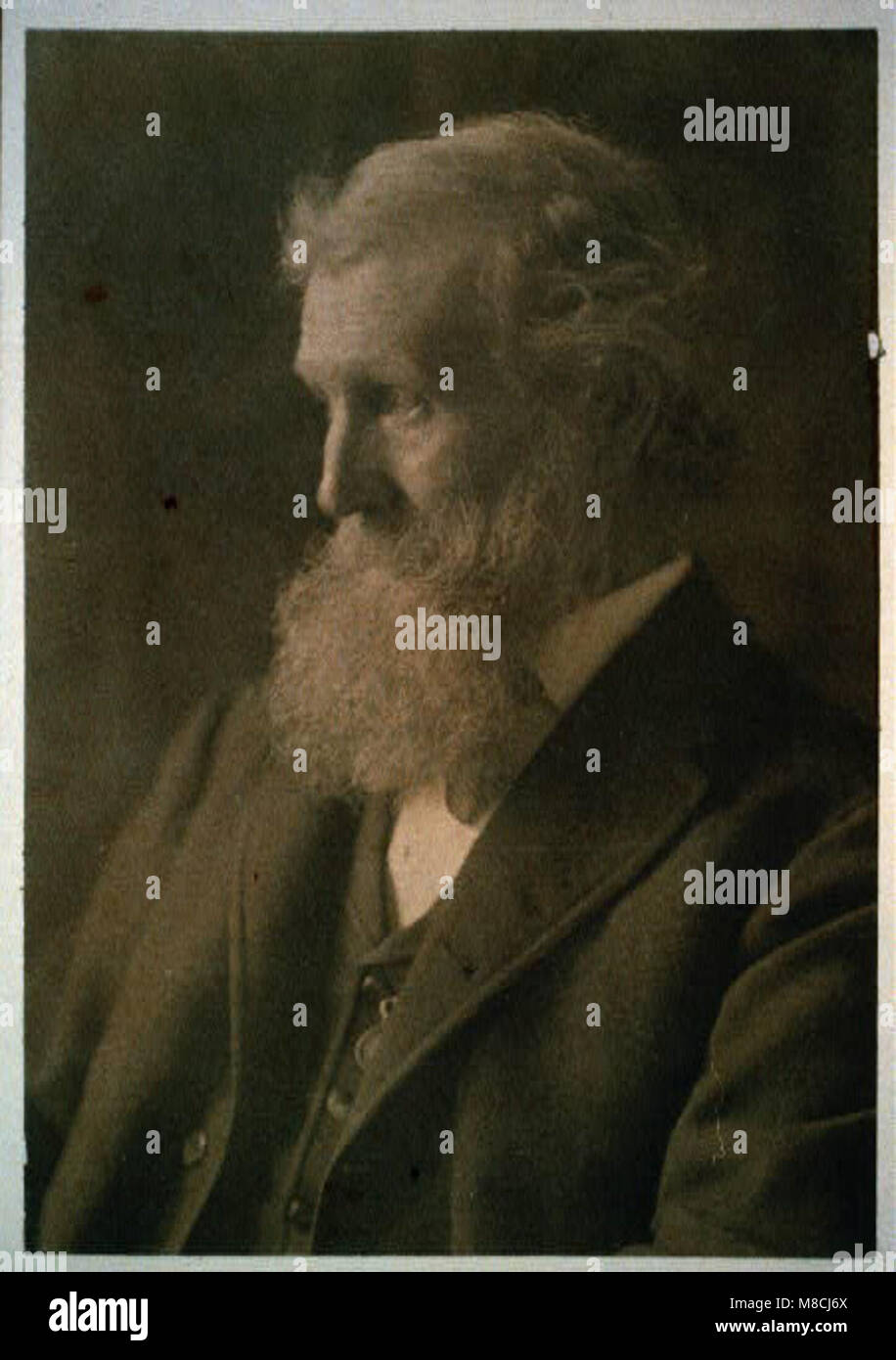 A half-length portrait of John Muir, the renowned naturalist and ...