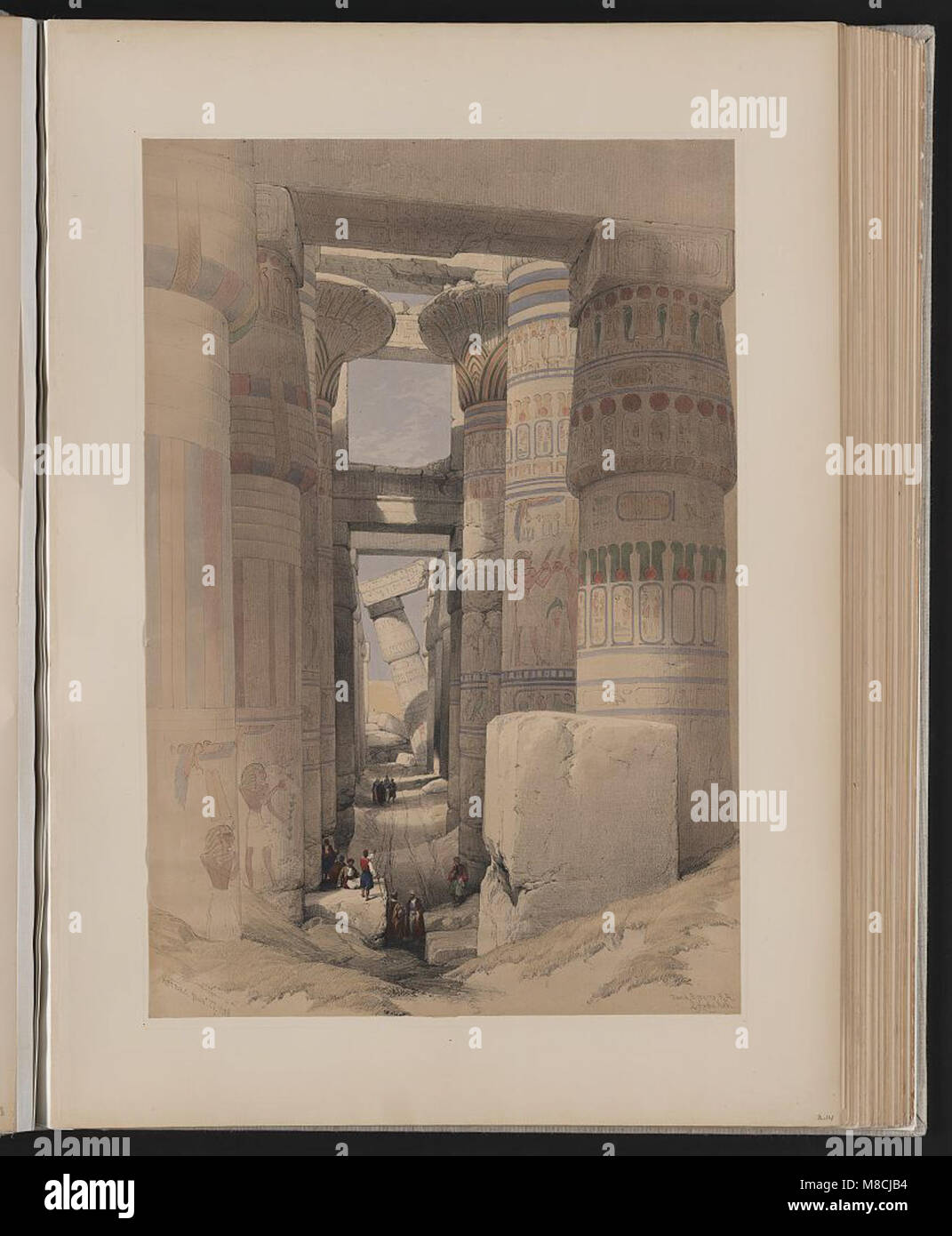 David Roberts' depiction of Karnak, one of Egypt's most famous ancient ...