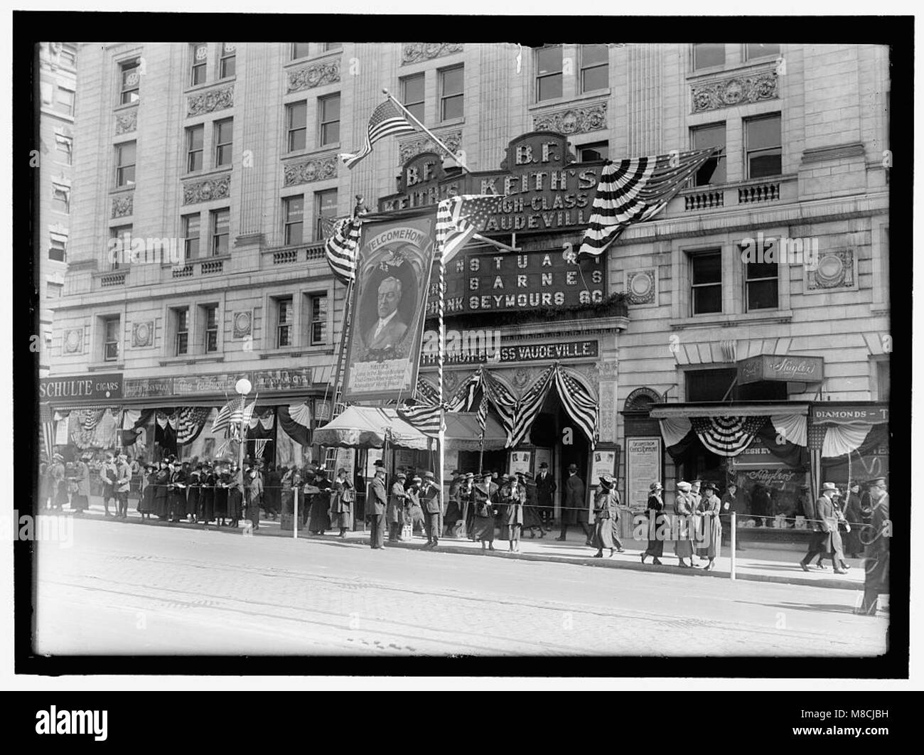 A historical event at Keith's Theatre, celebrating the return of ...