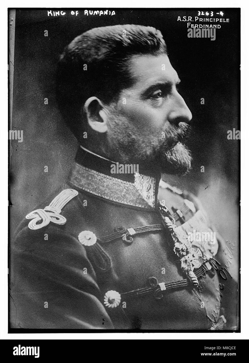 A portrait of the King of Romania, captured during his reign in the ...