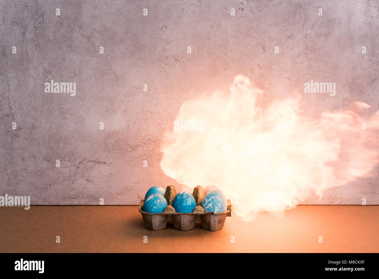 Eggs on fire hi-res stock photography and images - Alamy