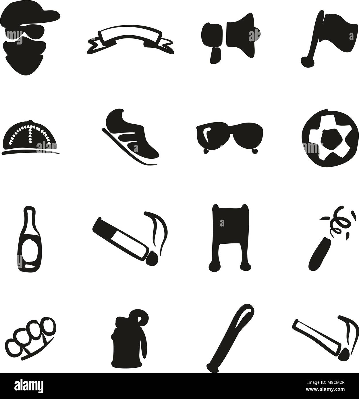 Fan Icons Freehand Fill Stock Vector Image & Art - Alamy