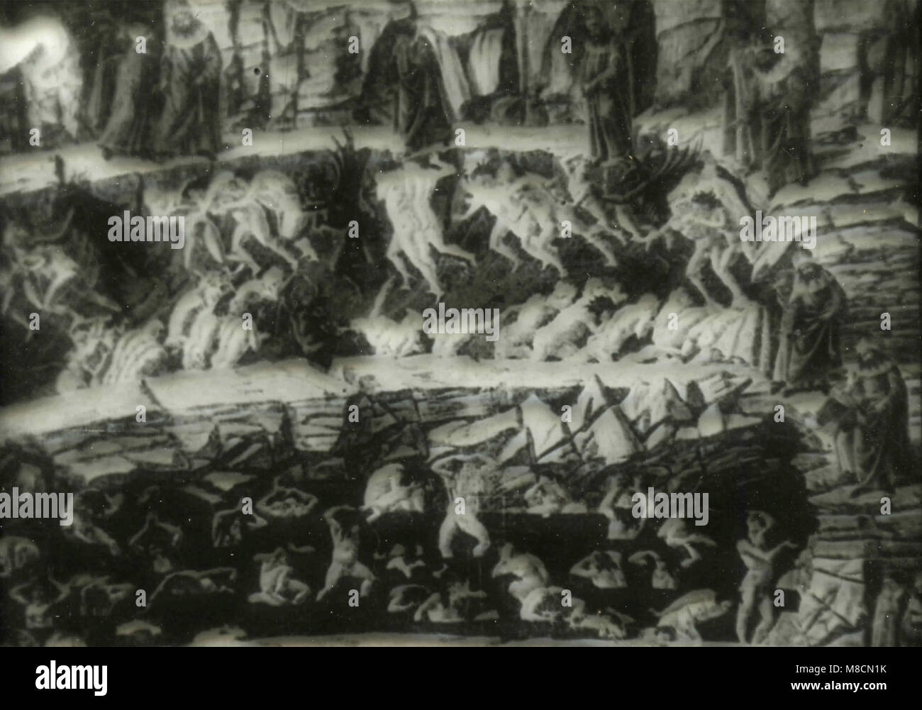 Canto XVIII (18), Dante's Inferno illustration by Botticelli Stock ...