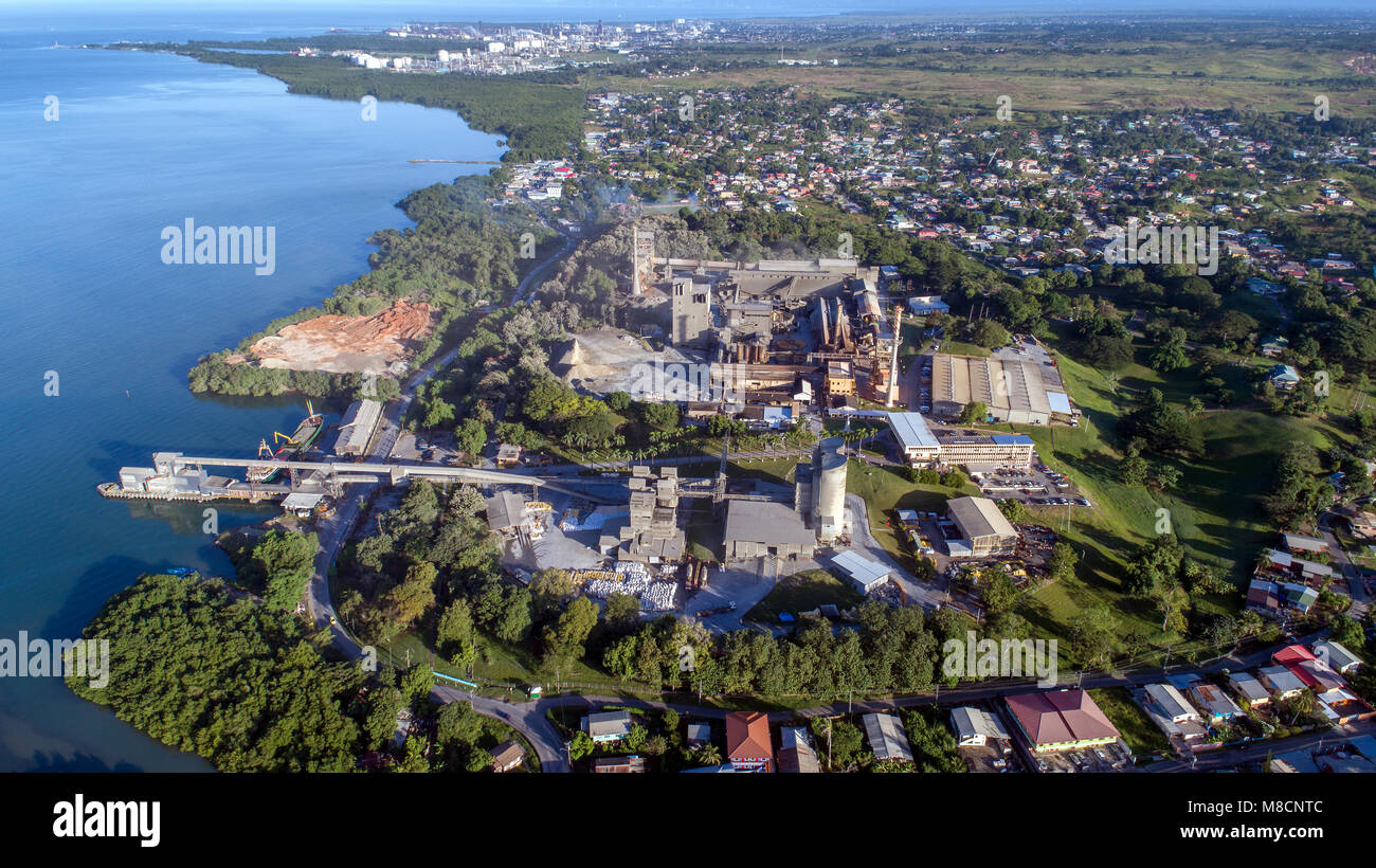 Trinidad Cement Works LTD Stock Photo - Alamy