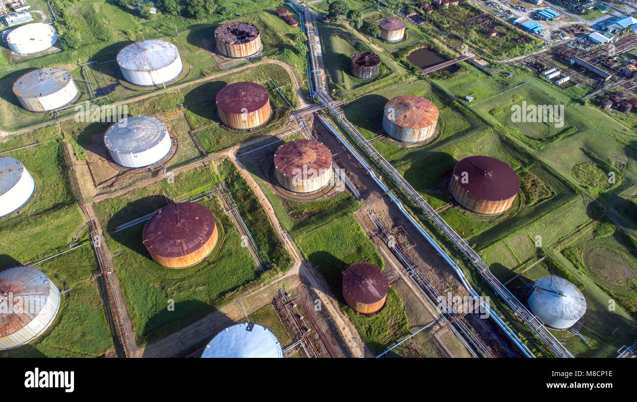 Petrotrin Oil Refinery Trinidad & Tobago Stock Photo - Alamy