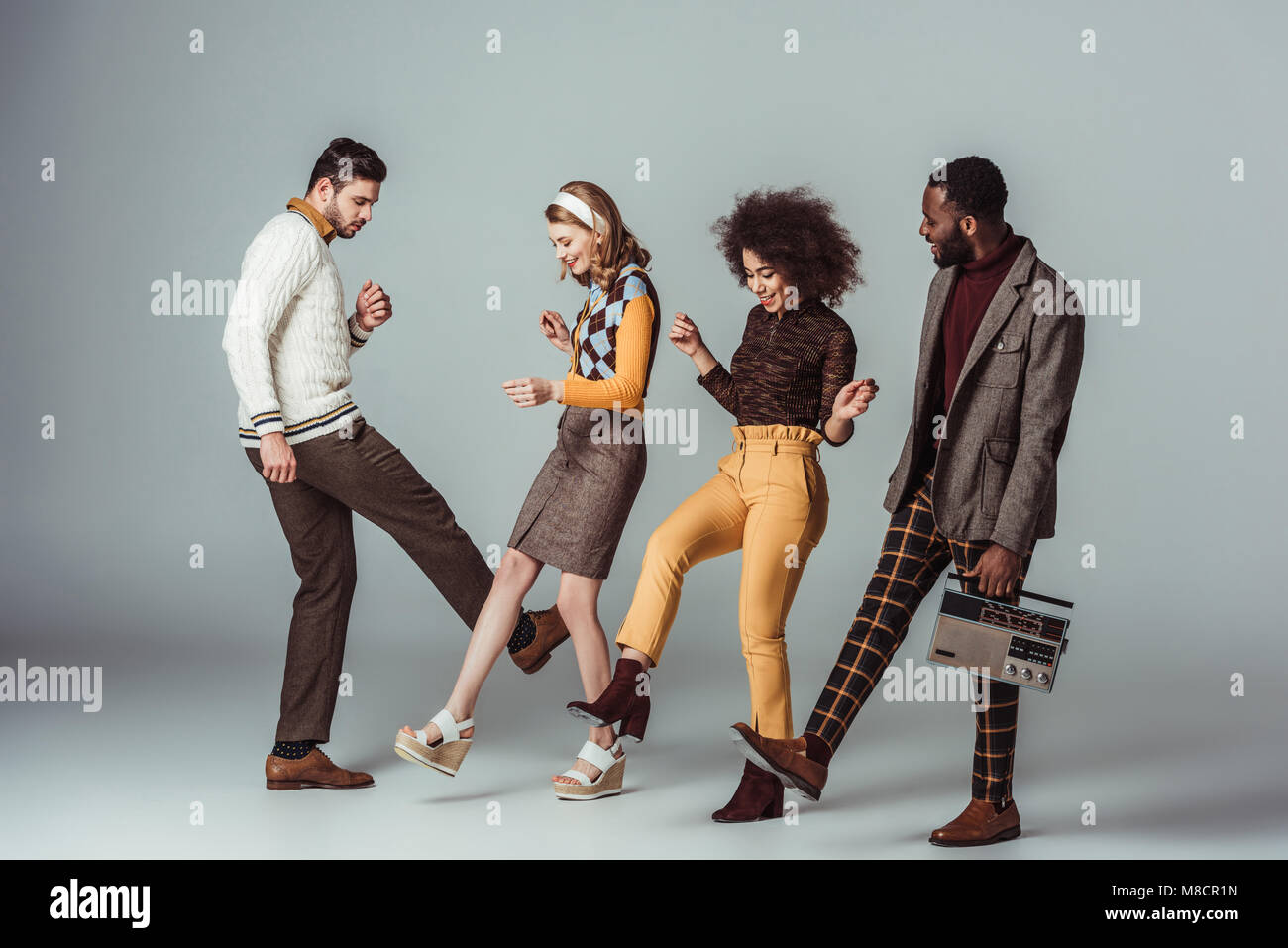 Black people dancing retro hi-res stock photography and images - Alamy