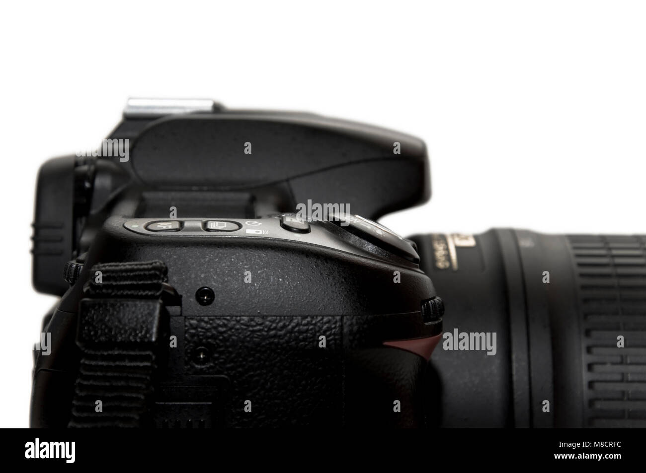 Photo camera isolated on a white background Stock Photo - Alamy