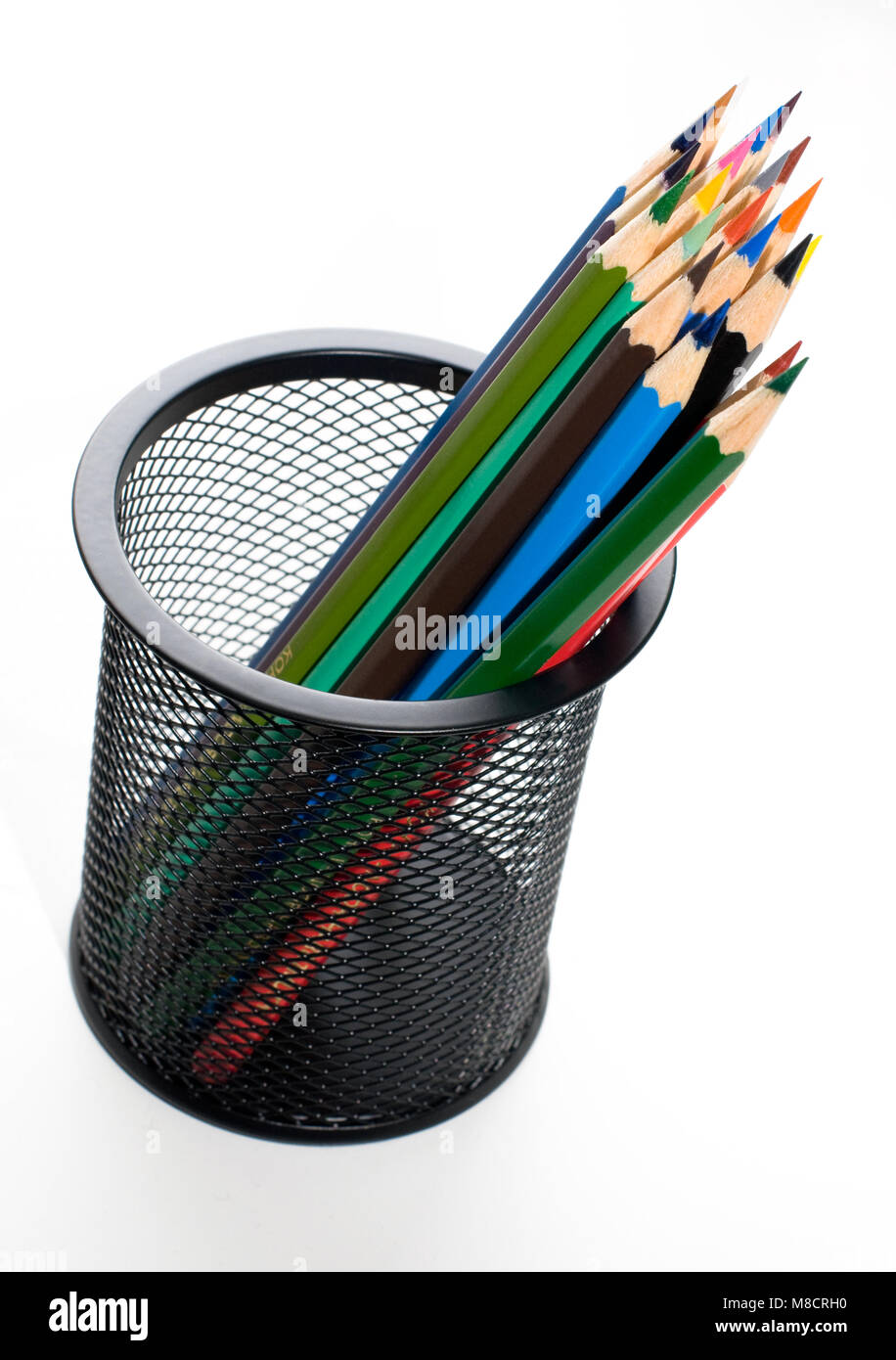 Colored pencil container hi-res stock photography and images - Alamy
