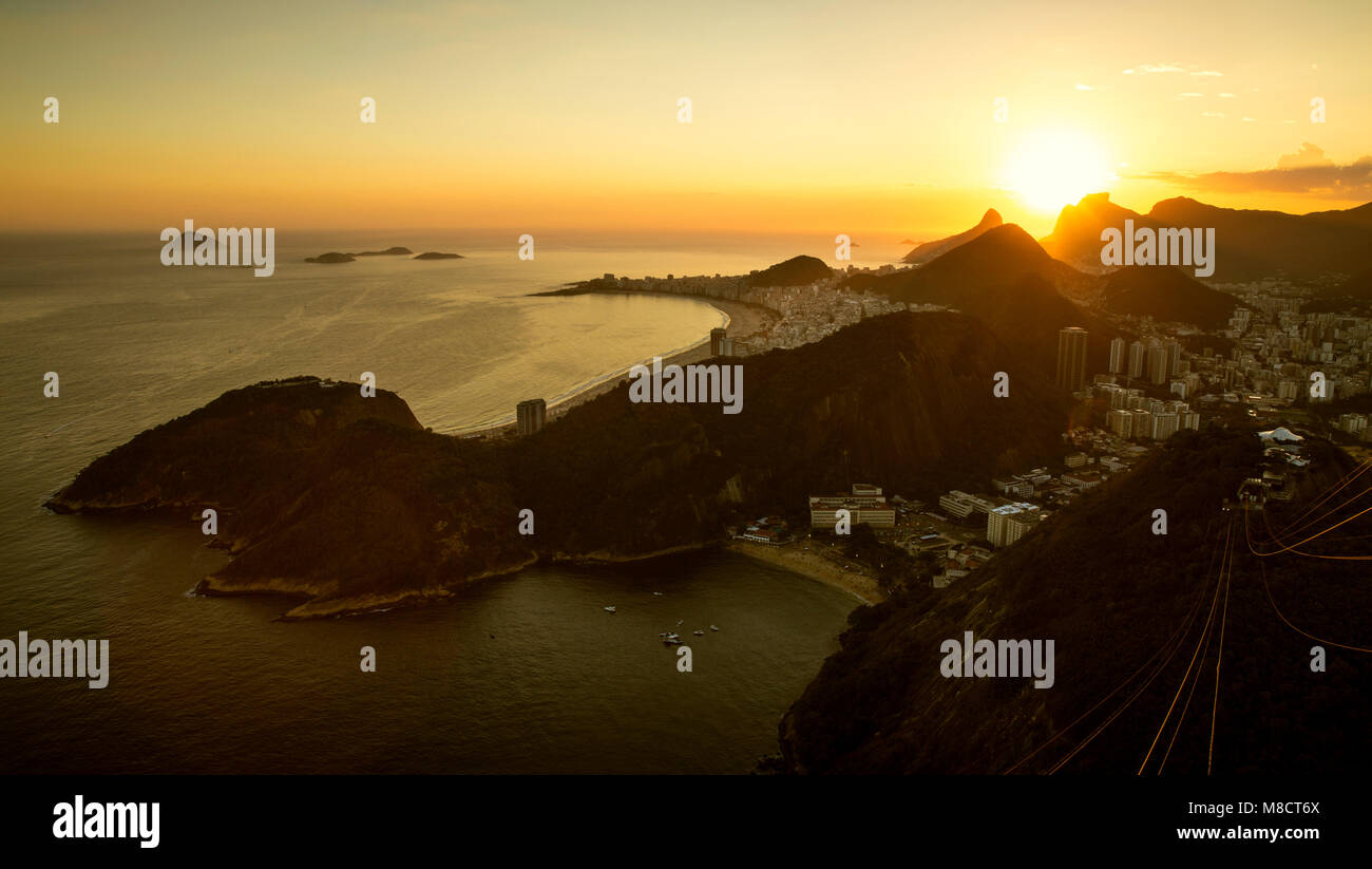 Rio de Janeiro at sunset, Brazil Stock Photo - Alamy