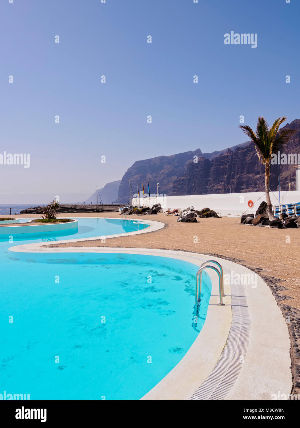 Swimming Pool in Acantilados de los Gigantes, Tenerife Island, Canary ...