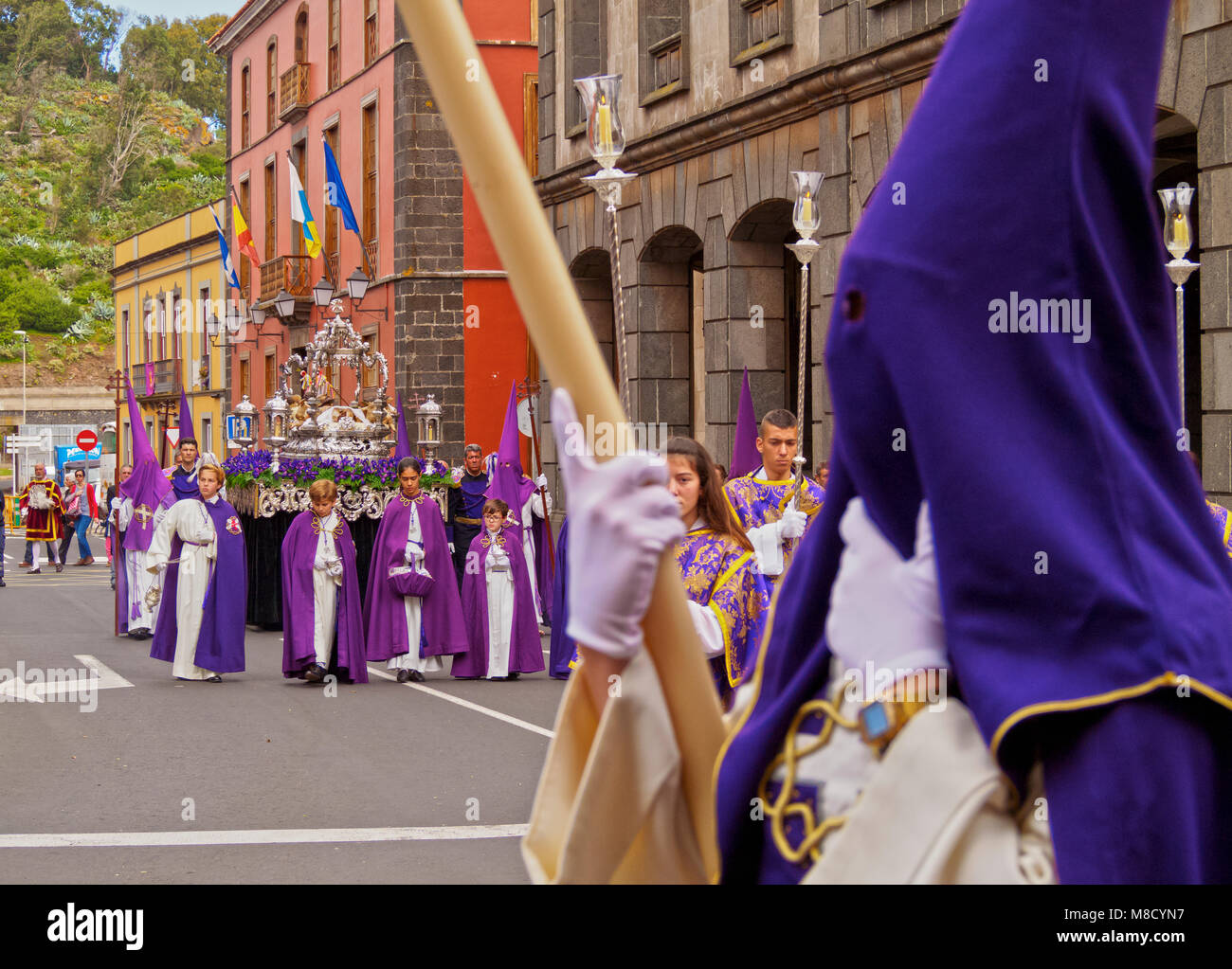Traditional Easter Holy Week Procession in San Cristobal de la Laguna ...