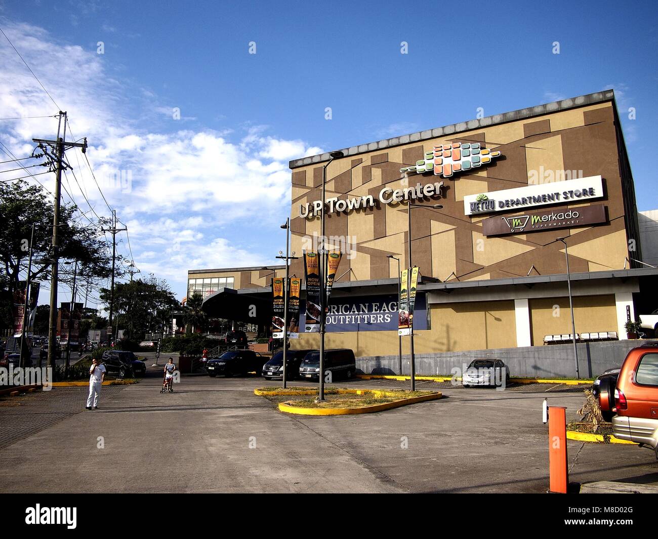 QUEZON CITY, PHILIPPINES - MARCH 9, 2018: Outdoor park and garden in UP ...