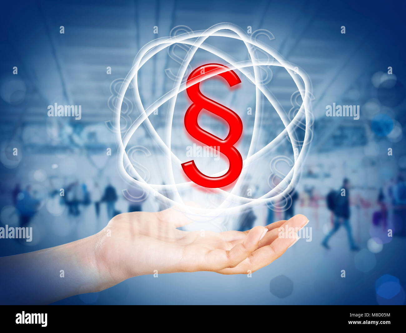 a hand is holding a paragrap symbol in public Stock Photo - Alamy