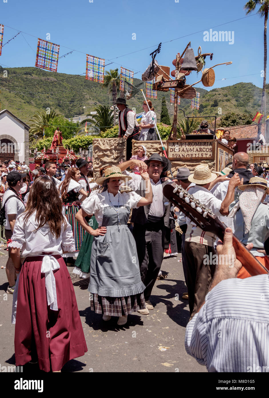 Romeria de Tegueste, traditional street party, Tegueste, Tenerife ...
