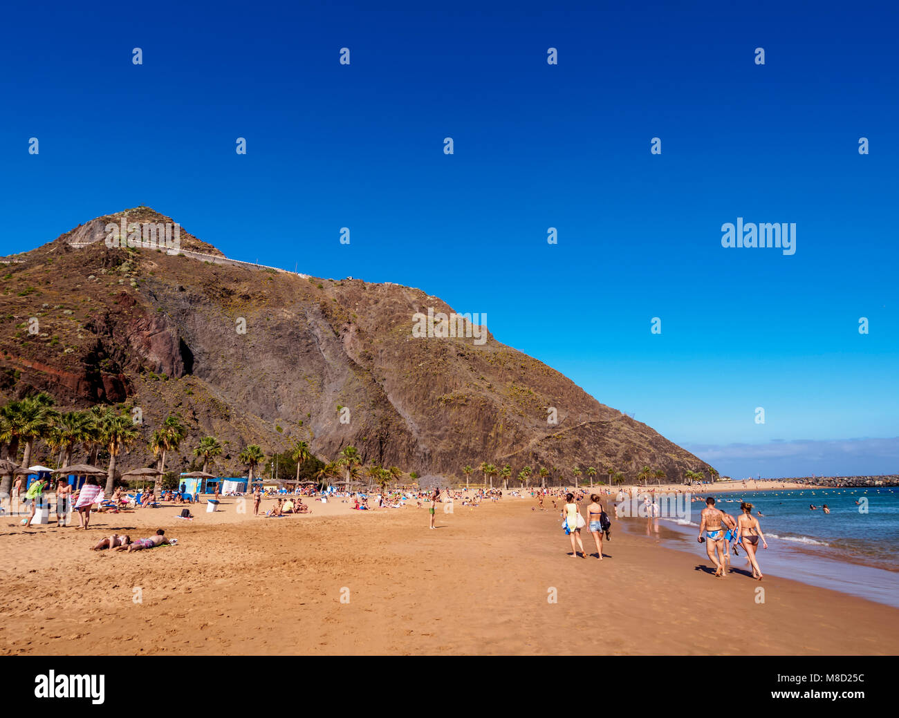 Las Teresitas Beach, San Andres, Tenerife Island, Canary Islands, Spain ...