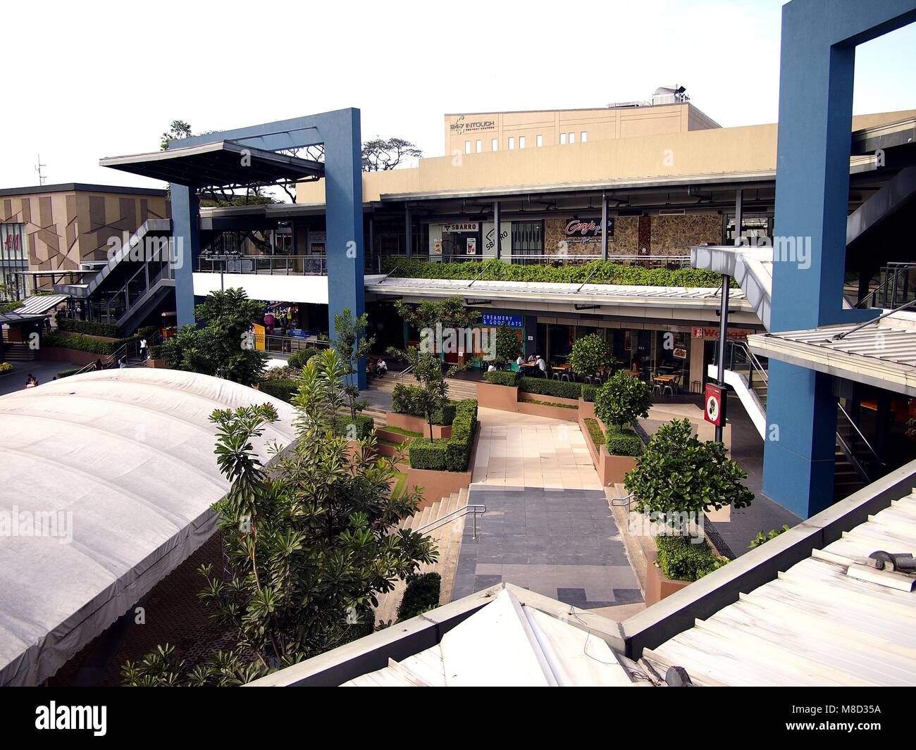 QUEZON CITY, PHILIPPINES - MARCH 9, 2018: Outdoor park and garden in UP ...
