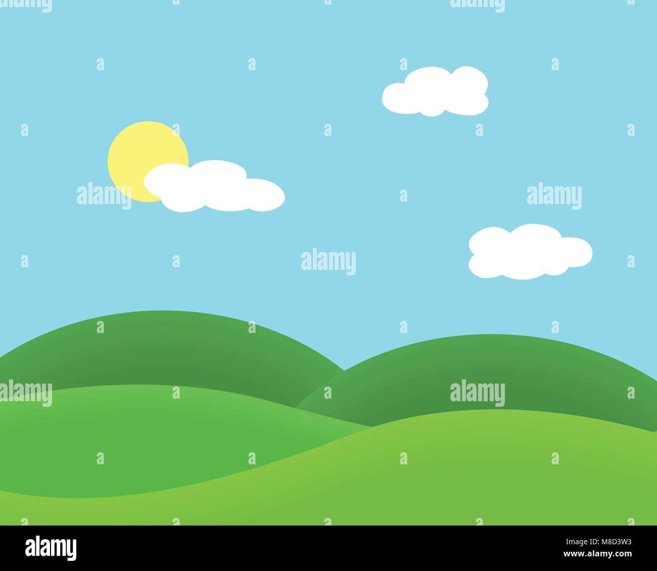 Autumn park country landscape Stock Vector Images - Alamy