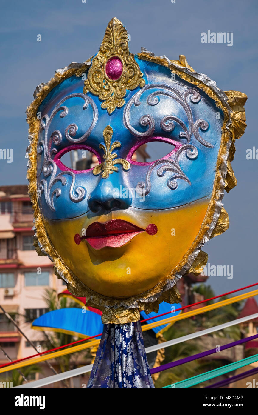Goa Carnaval mask Margao Goa India Stock Photo - Alamy