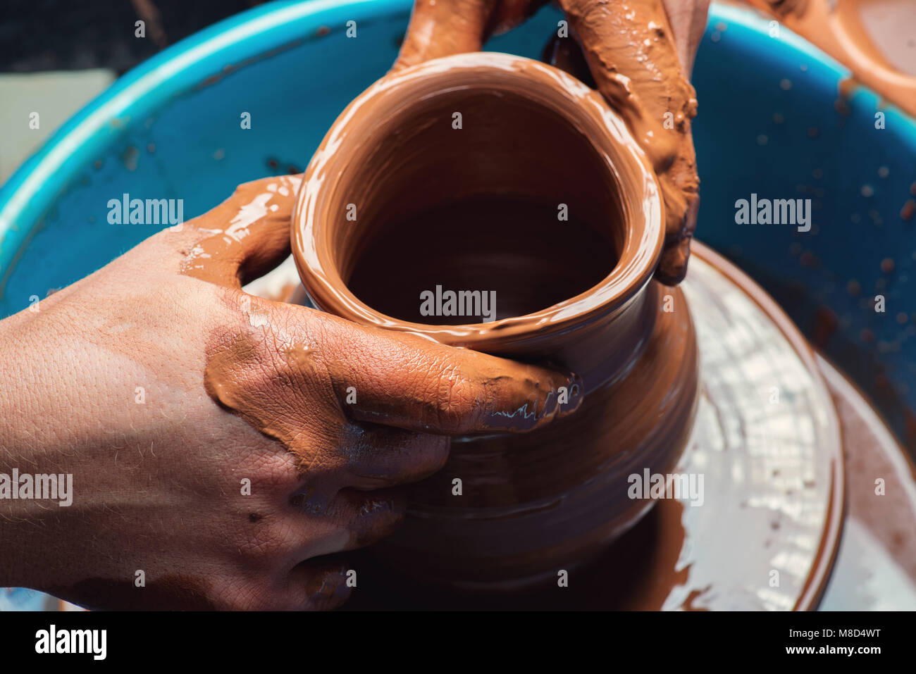 Potter at work Stock Photo - Alamy