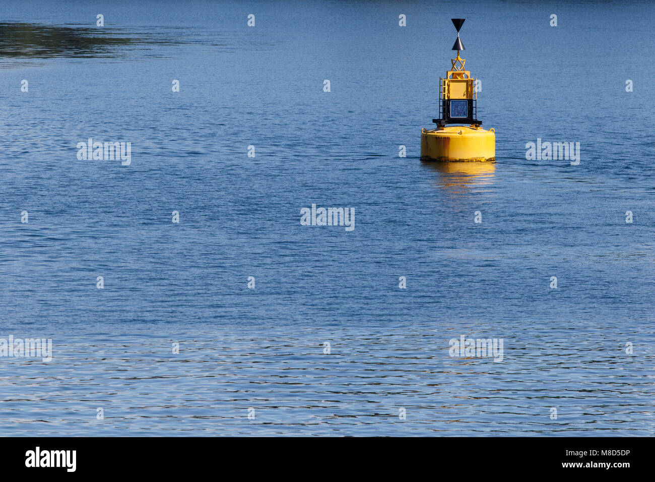 Corran Ledge buoy, west cardinal marker Stock Photo - Alamy