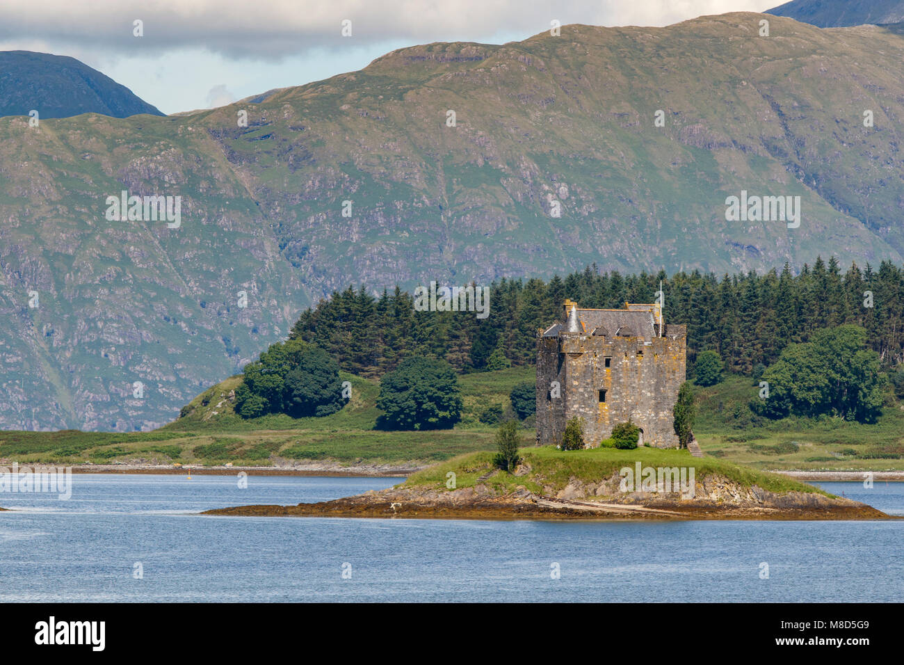 Appin, Scotland / United Kingdom - Jul 12 2017: Stalker Castle Stock ...