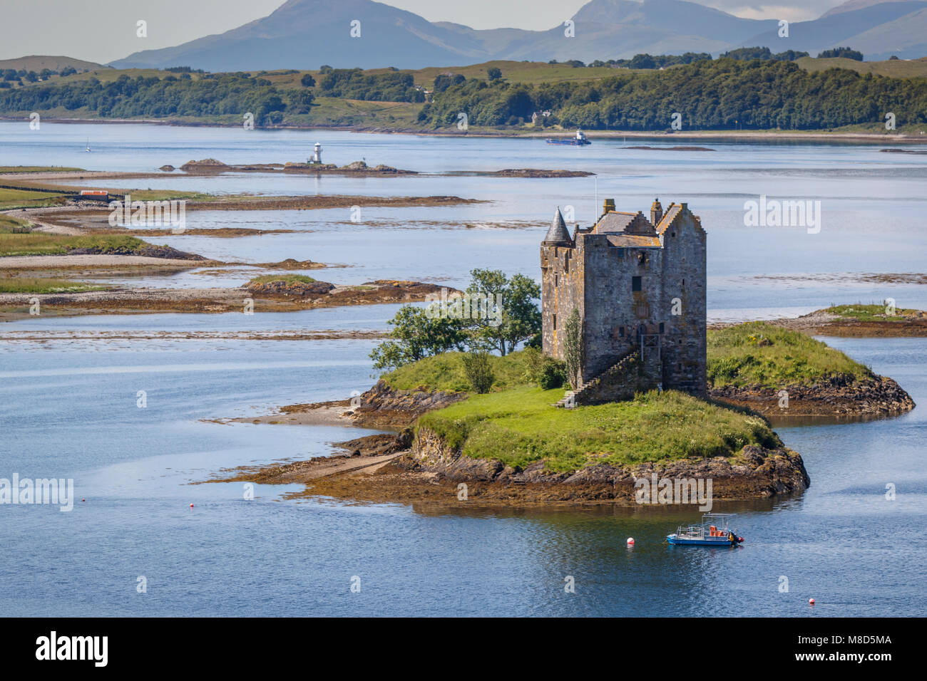 Appin, Scotland / United Kingdom - Jul 12 2017: Stalker Castle Stock ...