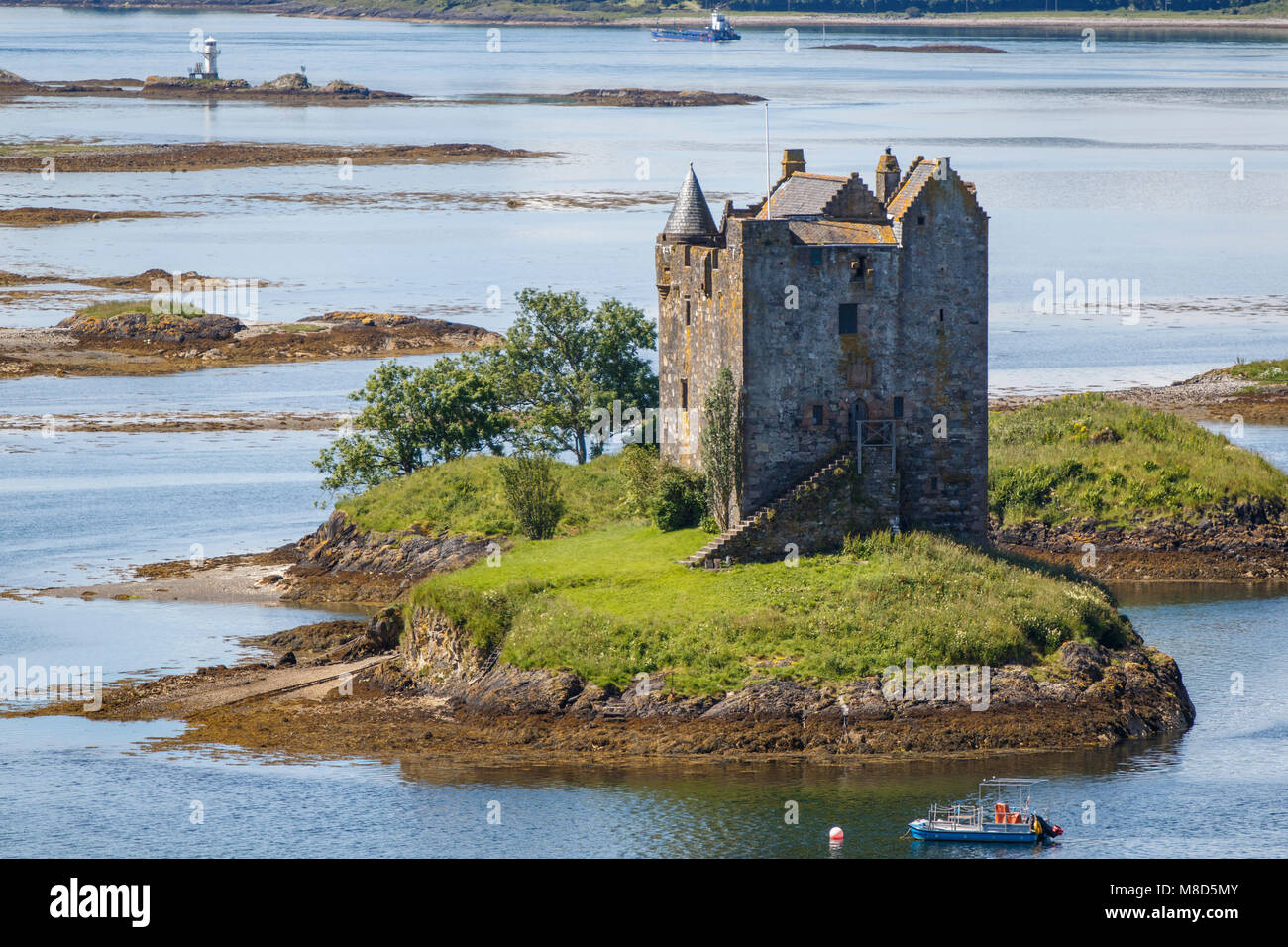 Appin, Scotland / United Kingdom - Jul 12 2017: Stalker Castle Stock ...
